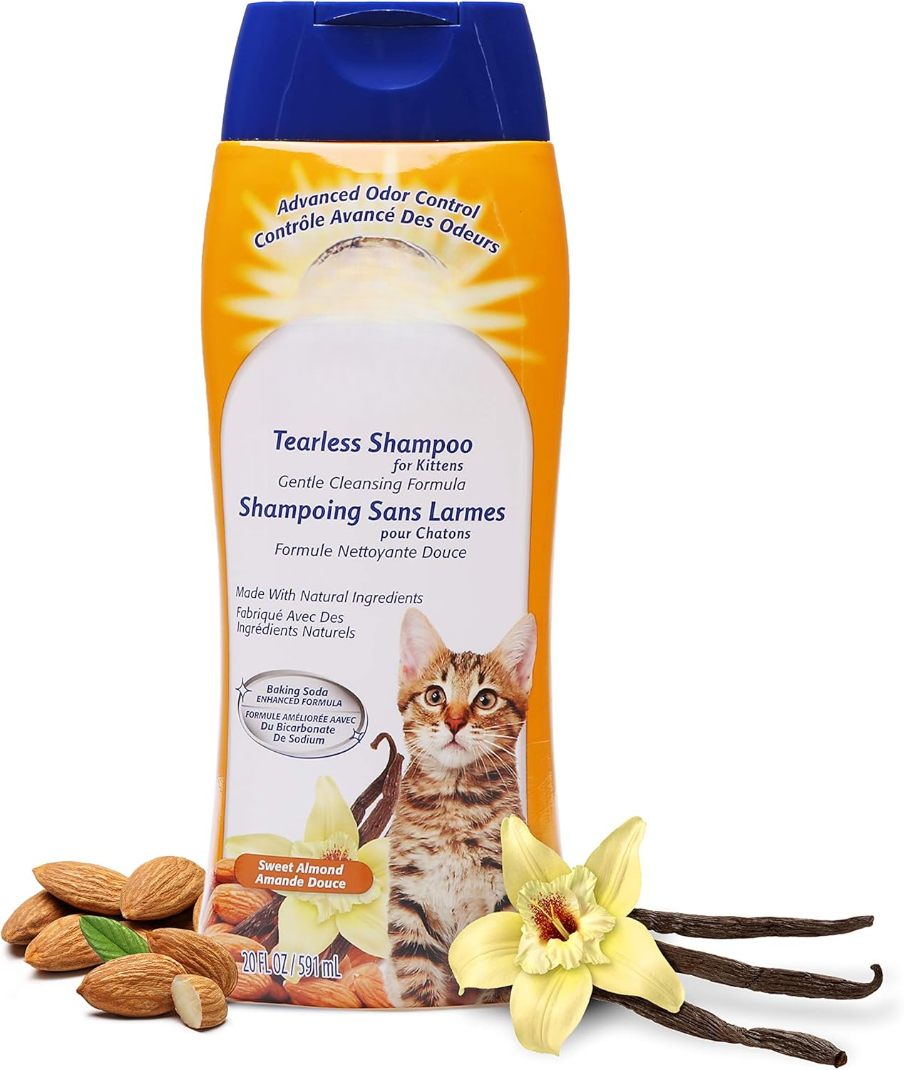 Tearless Kitten Shampoo for Cats Natural Cat Shampoo for Odor Control ...