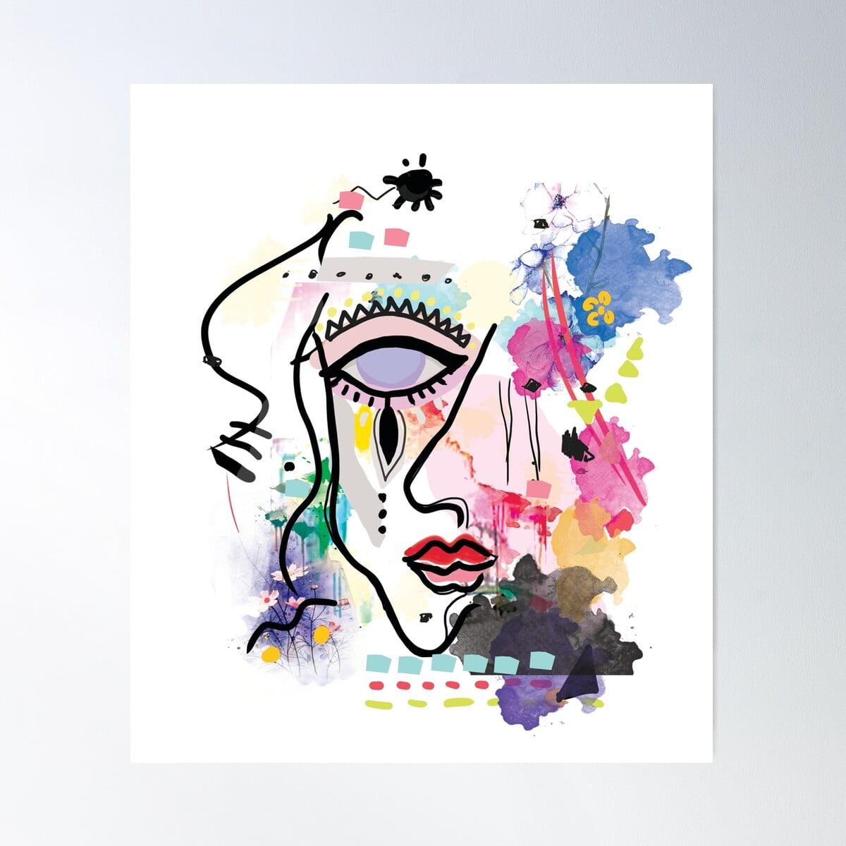 Tears Come From The Heart Poster Wall Art, Modern Wall Decor For Living ...