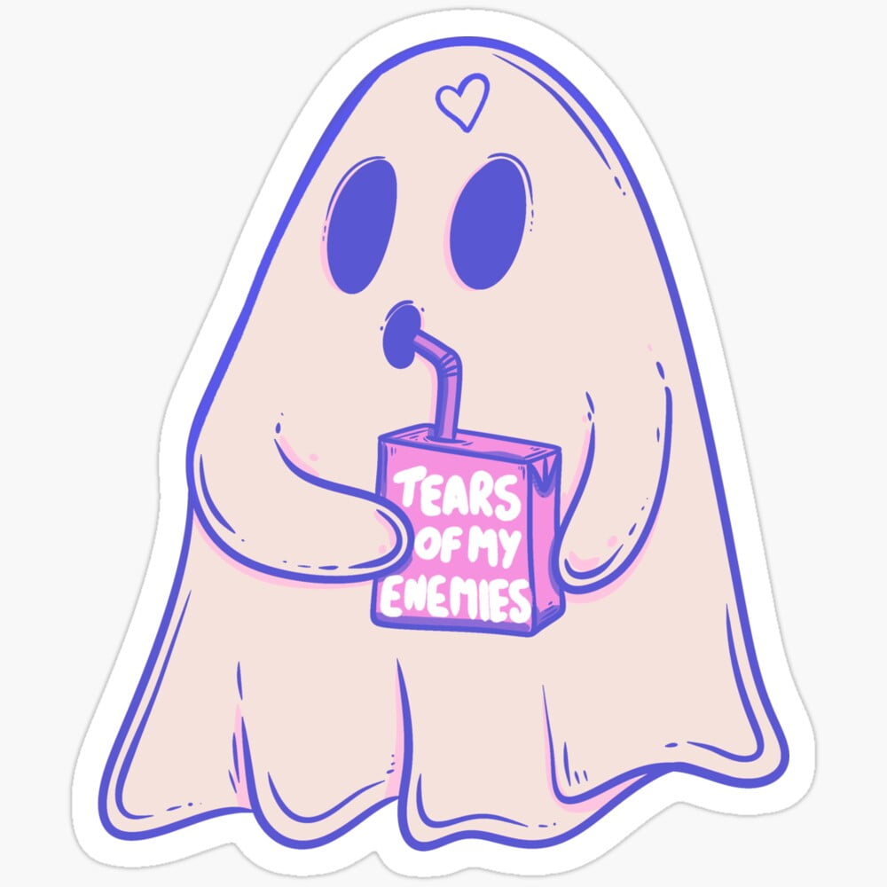 Tears Of My Enemies - Spooky Ghost Haunting Sticker Phone Decal Water ...