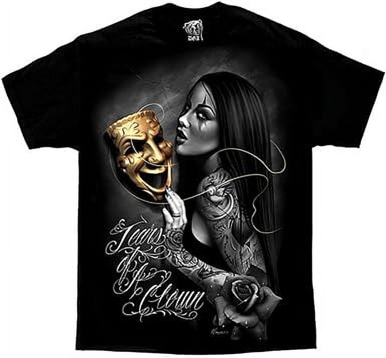 Tears of A Clown Tattoo Lowrider Homies David Gonzales DGA Art Men's T ...
