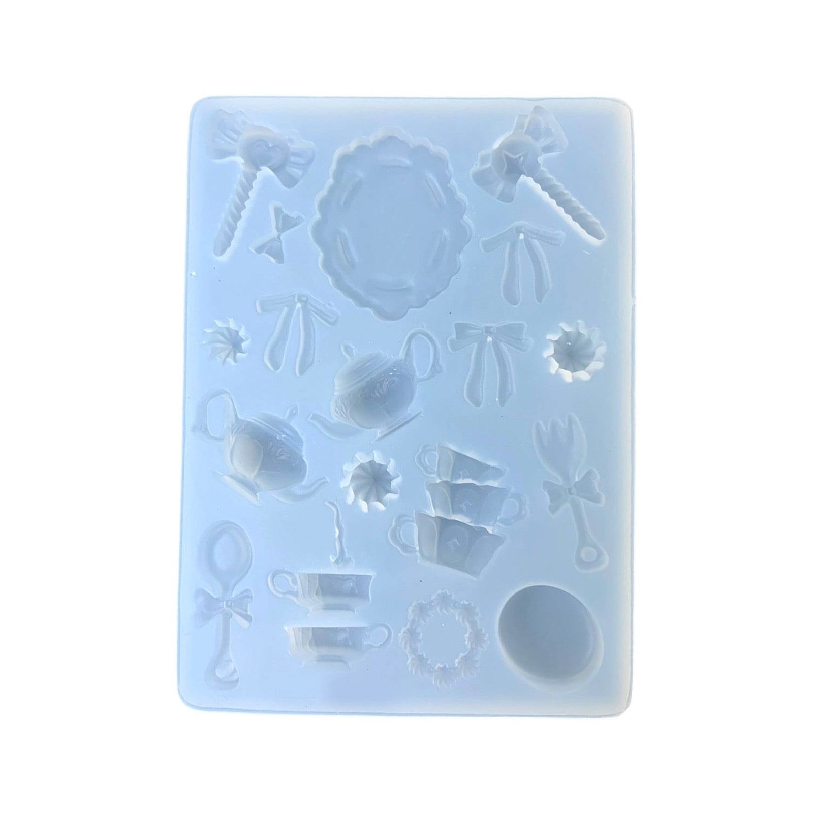 Teas Party Inspired Silicone Molds Miniature Dessert Tray Molds For ...