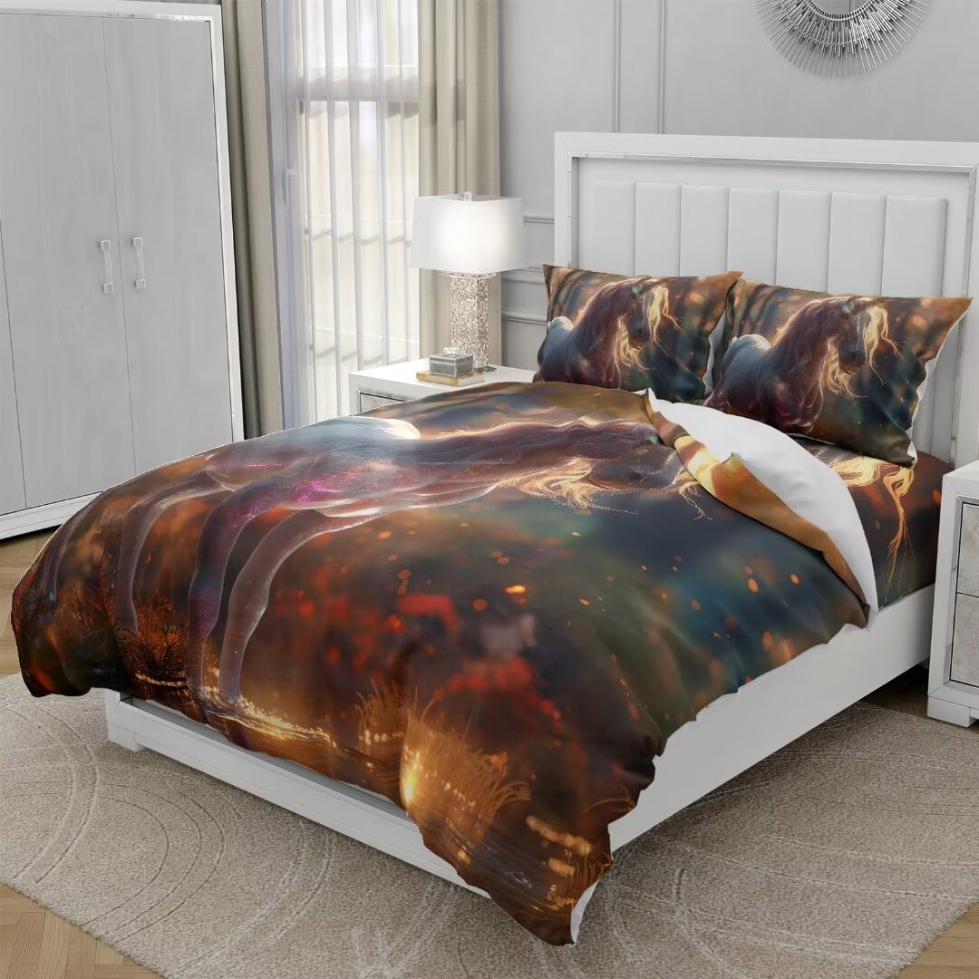 TeasBankDream Unicorn Bedding Collection Full Duvet Cover for Kids ...