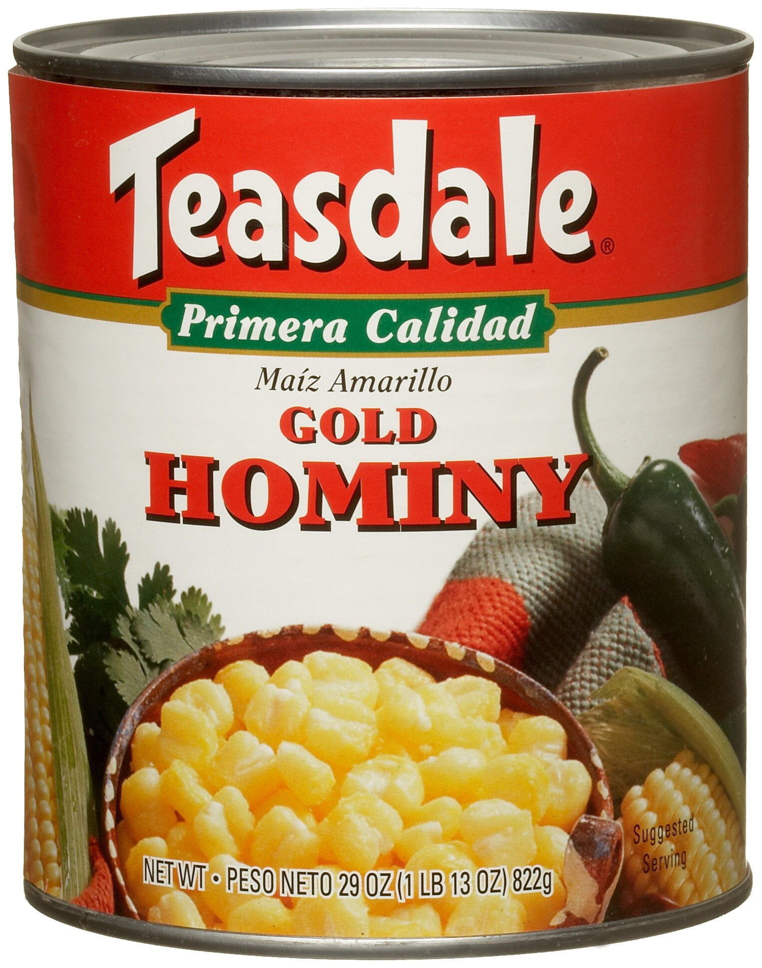 Teasdale Gold Hominy 29 oz (Pack of 24) - Walmart.com