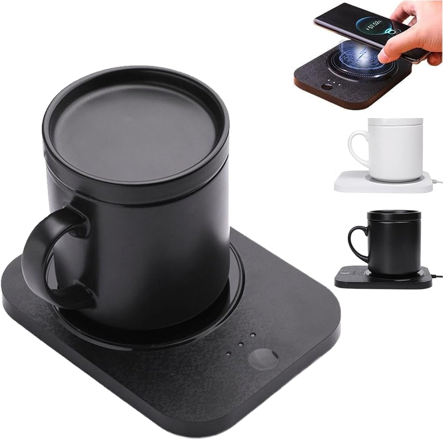 Tease Tea Warmer Set, Smart Heated Mug Kit with Wireless Charger ...