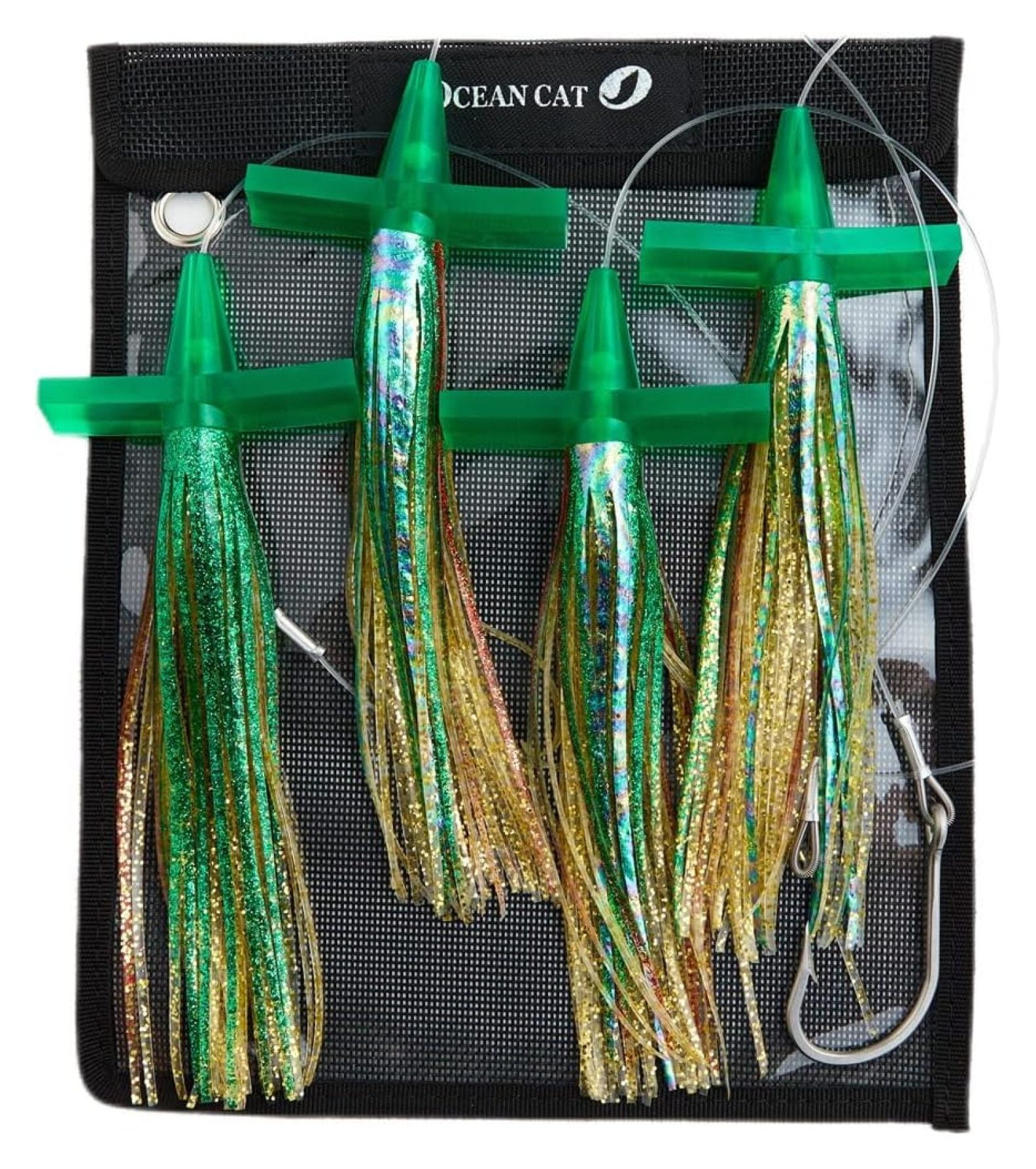 Teaser Chain Lures Trolling Lure Saltwater Fishing Lures with Stainless ...