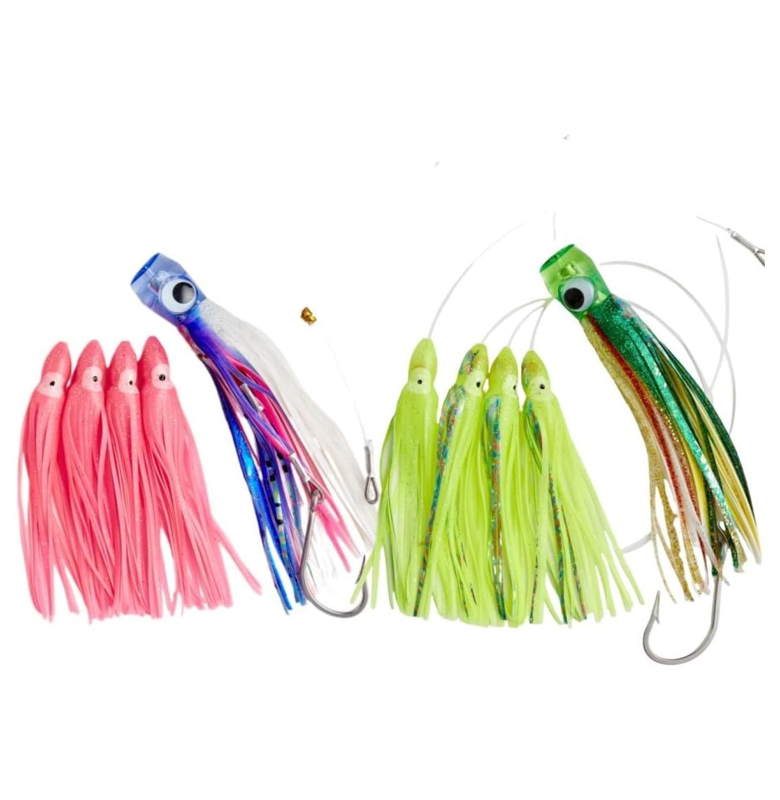 Teaser Chain Lures Trolling Lure Saltwater Fishing Lures with Stainless ...