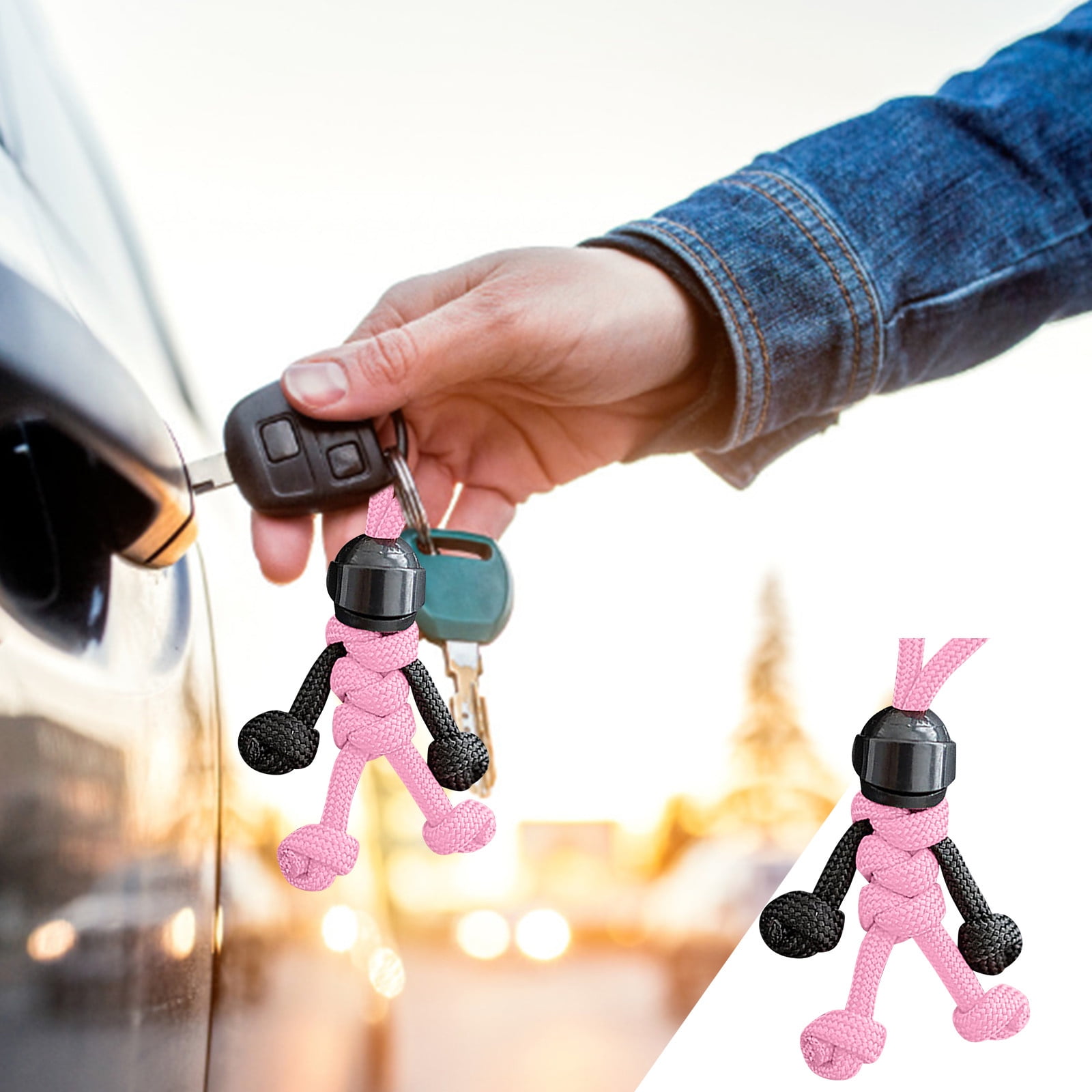 Teasers for Women Key Ring Bracelet Bulk Cute Key Fob Circle Key Blanks ...