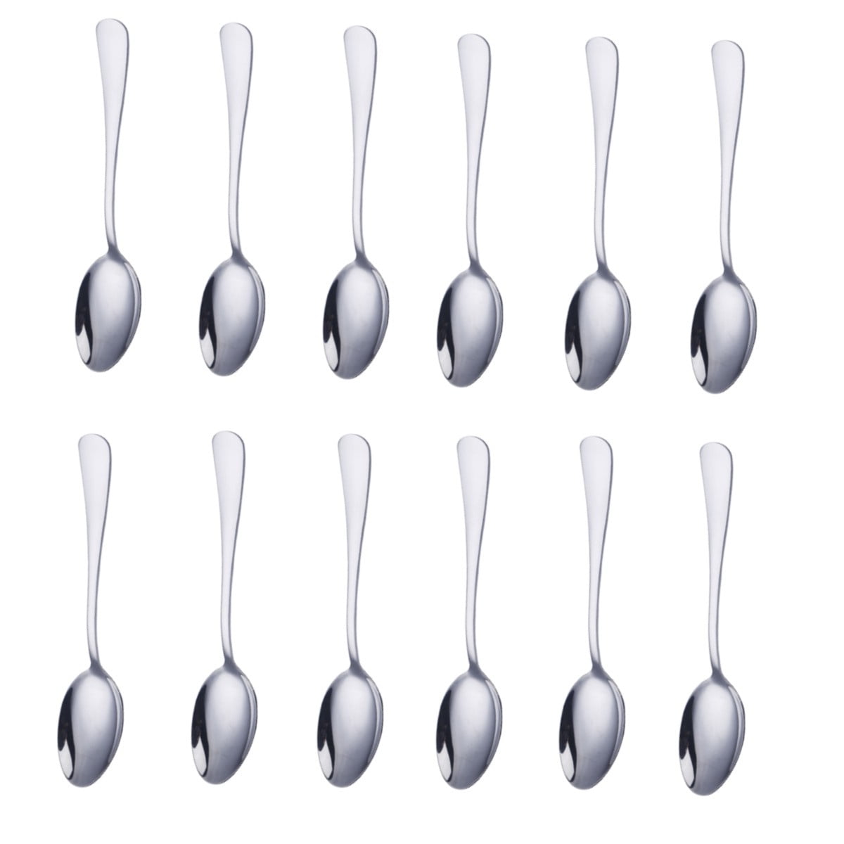 Teaspoons Set, 12Pcs 6.69in Stainless Steel Tea Spoons, Small Spoons ...