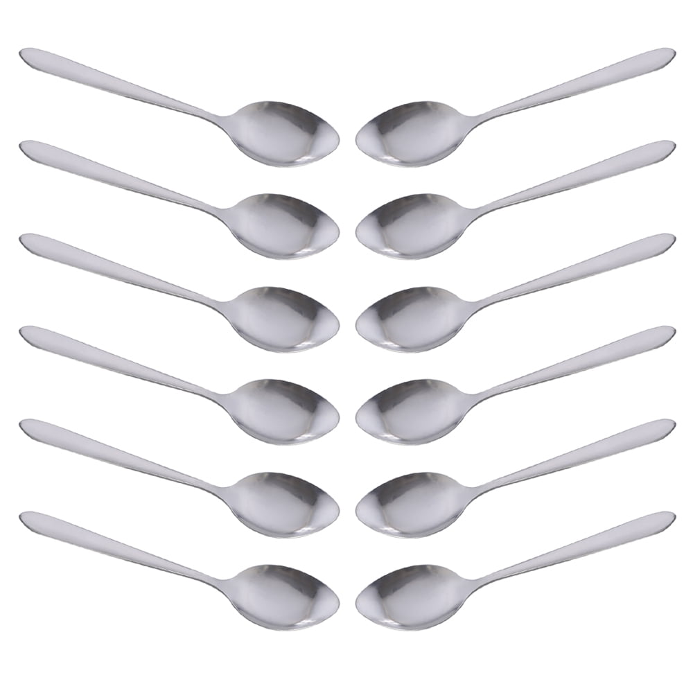 Teaspoons set of 12, Spoons Stainless Steel, Ice Cream Spoon, Stainless ...