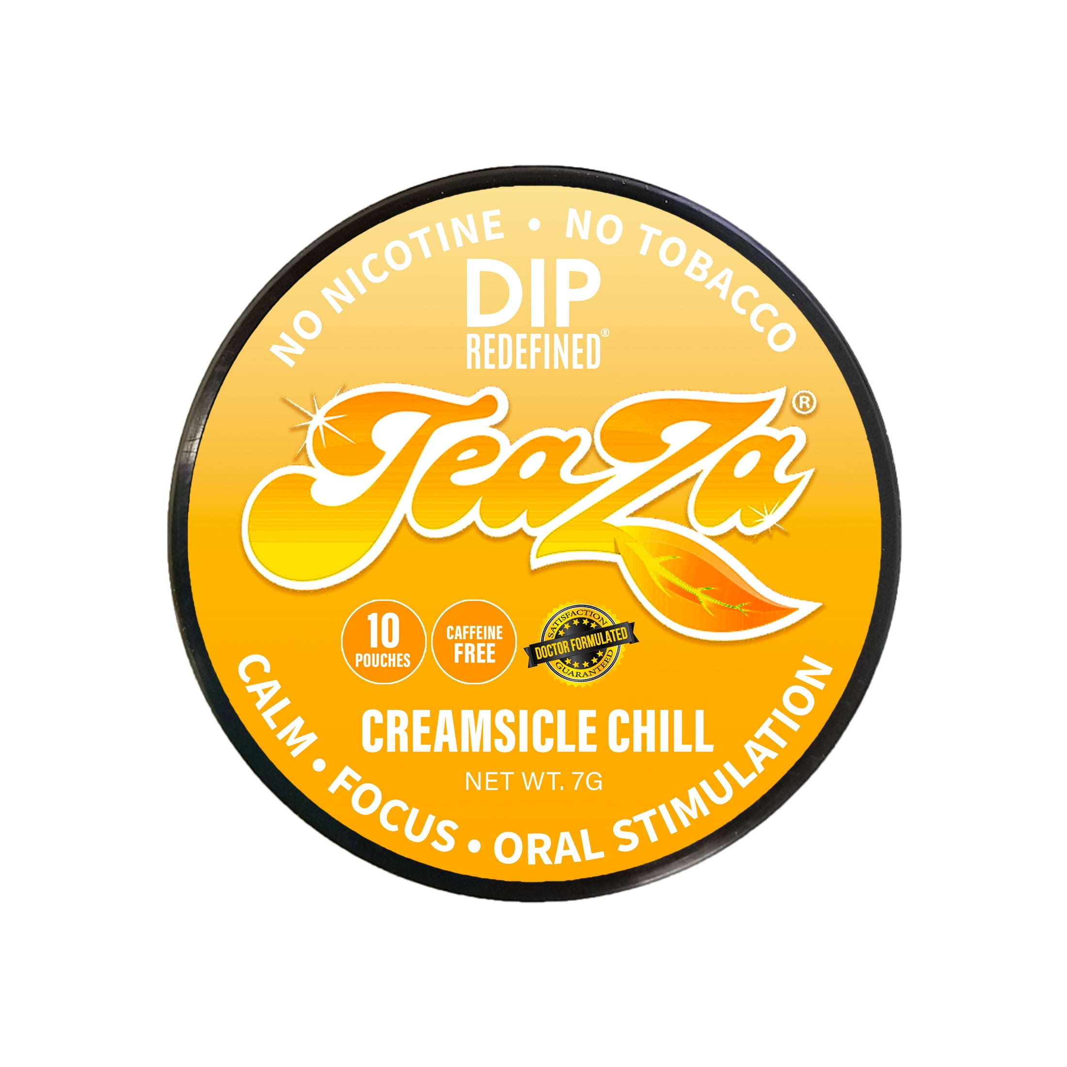 Teaza Herbal Energy Pouches, Creamsicle Flavor, Tobacco-Free, Gluten-Free, Vegan, 1 Can ...