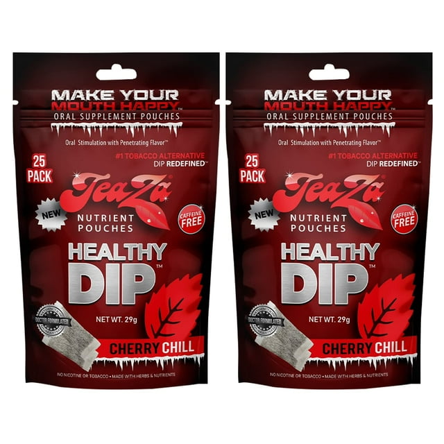 Teaza Energy Pouches, Tobacco Free Nicotine Free Dip Smokeless ...
