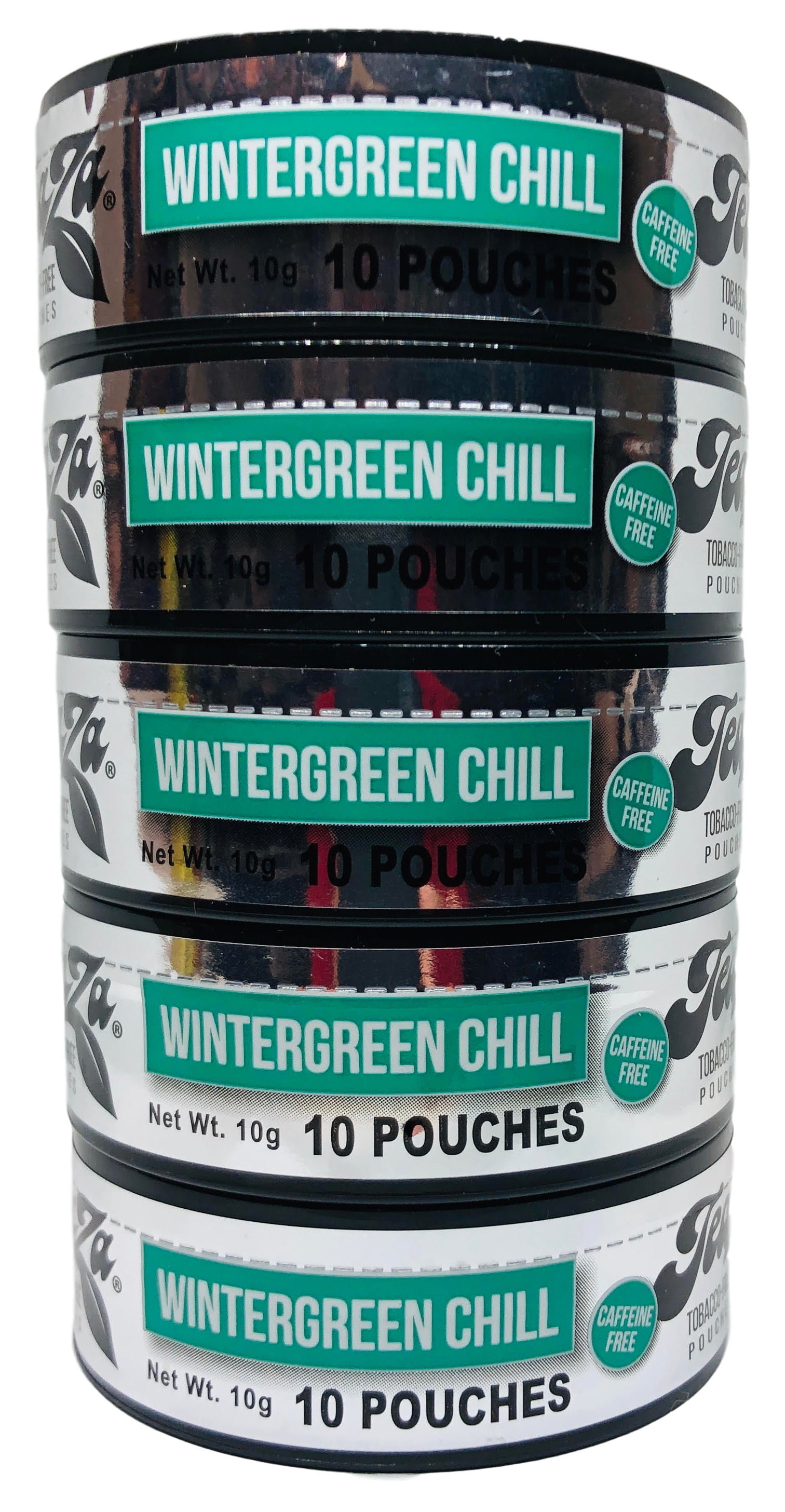 Teaza Herbal Energy Pouches Wintergreen Chill Puck 5 Cans - Walmart.com