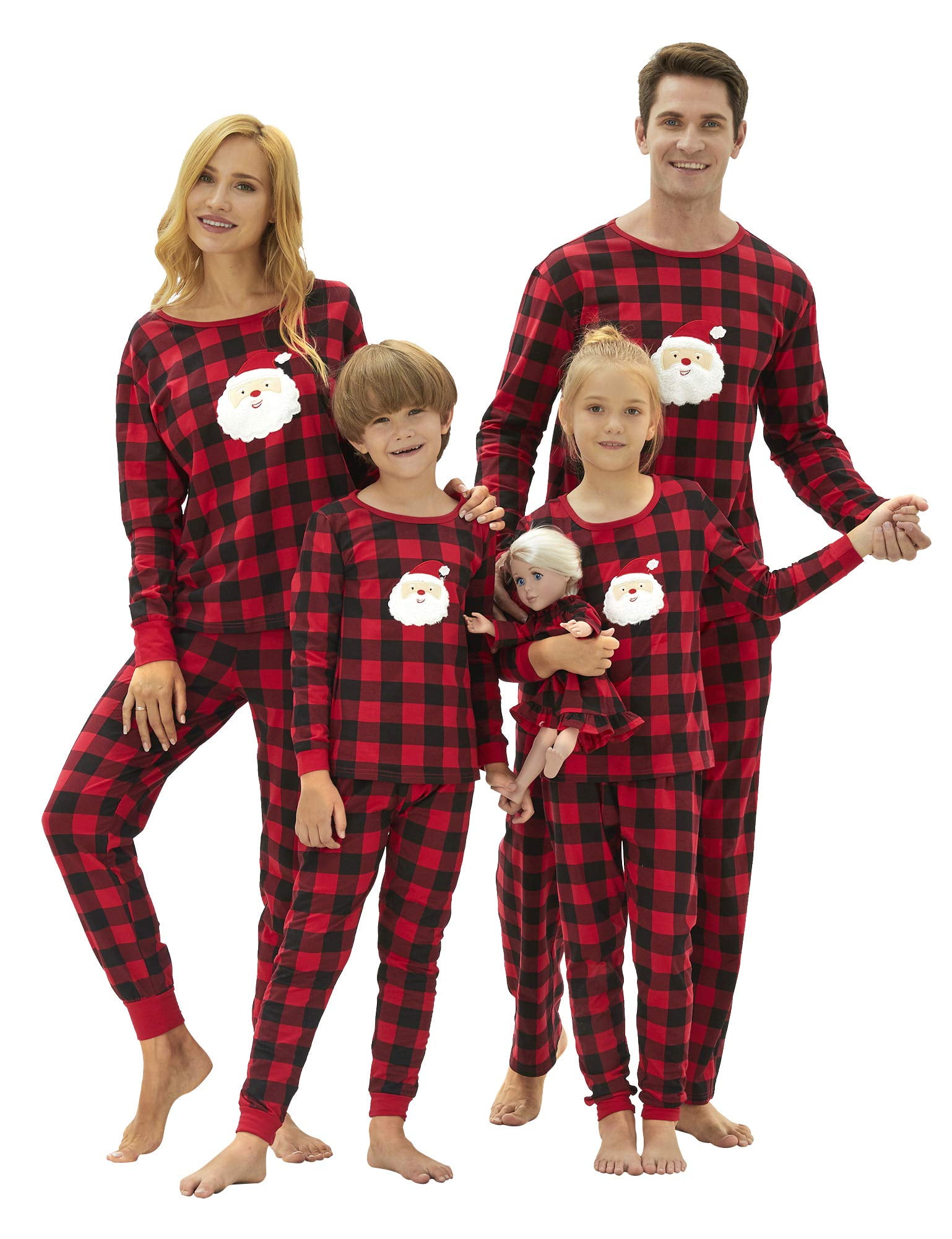 Tebbis Family Christmas Pajamas PJS Matching Set Pet Neck Bandana Size ...