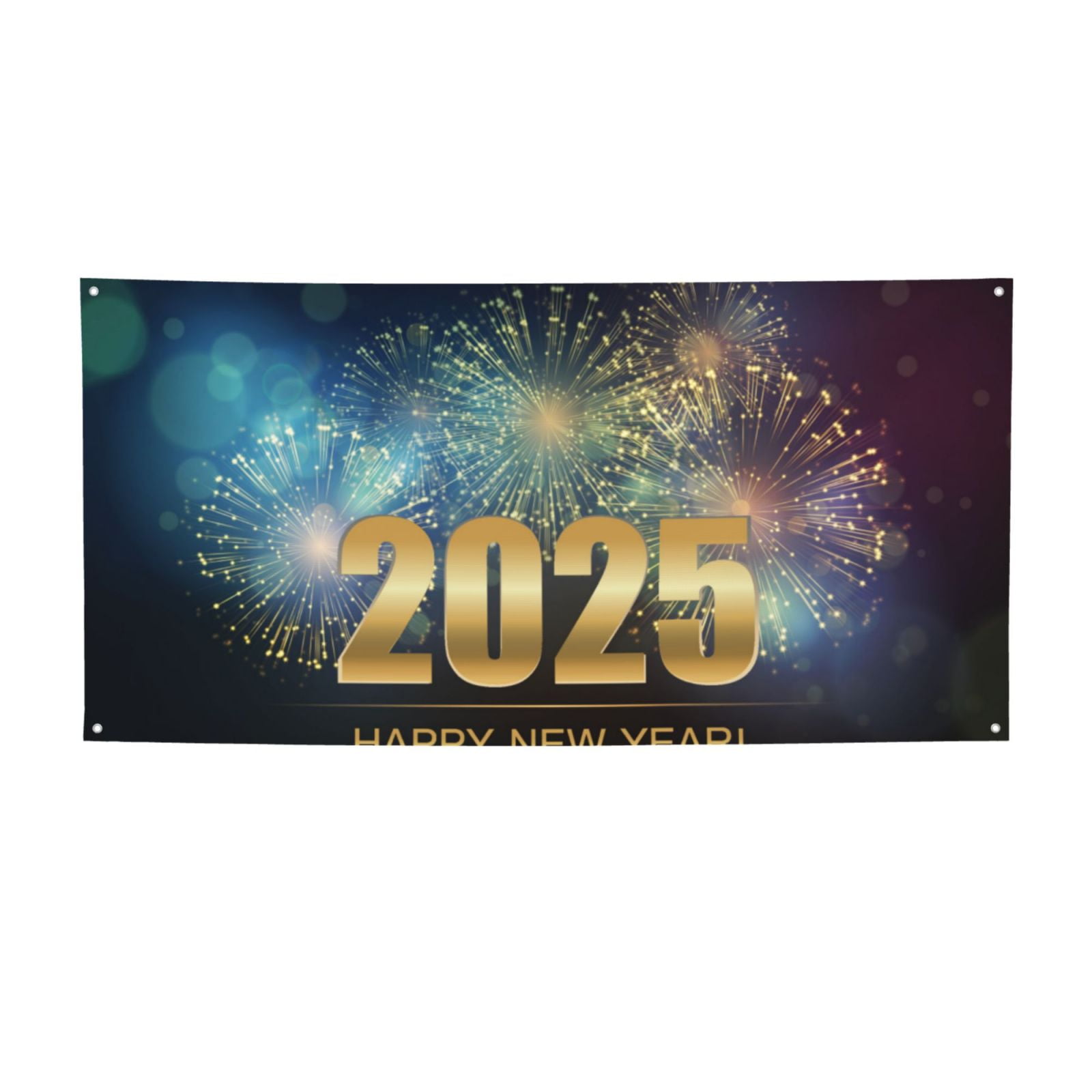 Tebeau 2025 New Year 5 Print Banner Backdrop Banner for Outdoor and ...