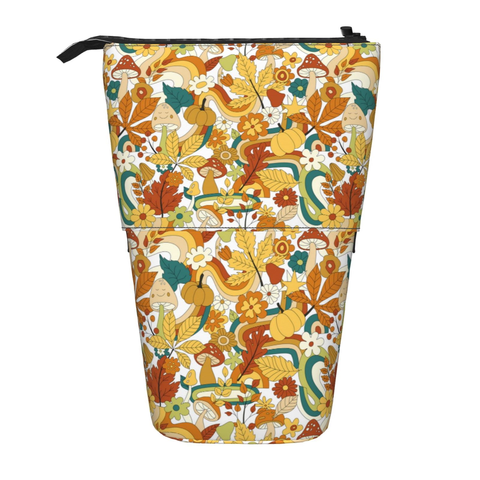 Tebeau 70s Groovy Hippie Print Telescopic Pencil Bag Pen Holder Pop Up ...