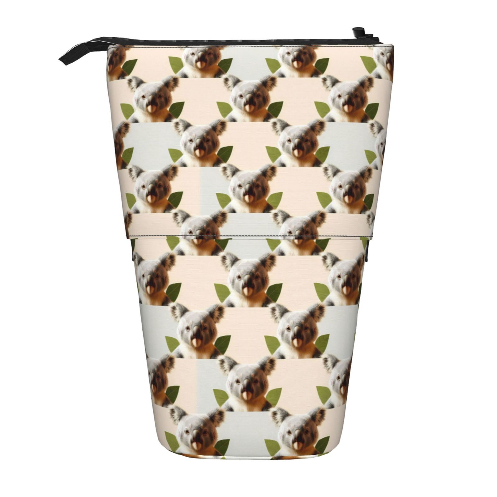 Tebeau Art cute koala Print Telescopic Pencil Bag Pen Holder Pop Up ...