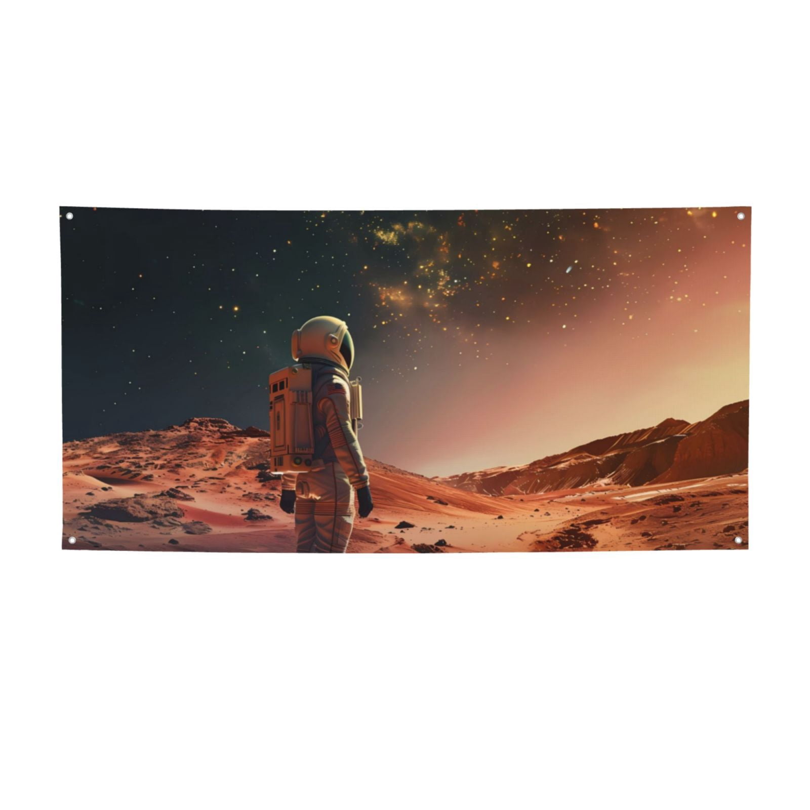 Tebeau Astronaut On Mars A Print Banner Backdrop Banner for Outdoor and ...