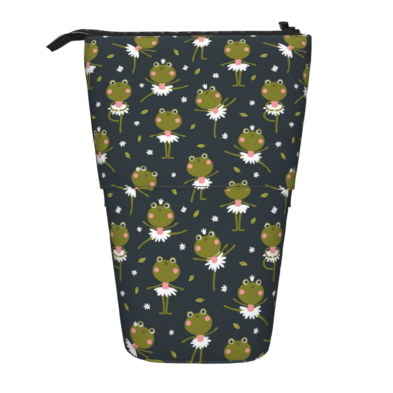 Tebeau Ballerina Frogs Print Telescopic Pencil Bag Pen Holder Pop Up ...
