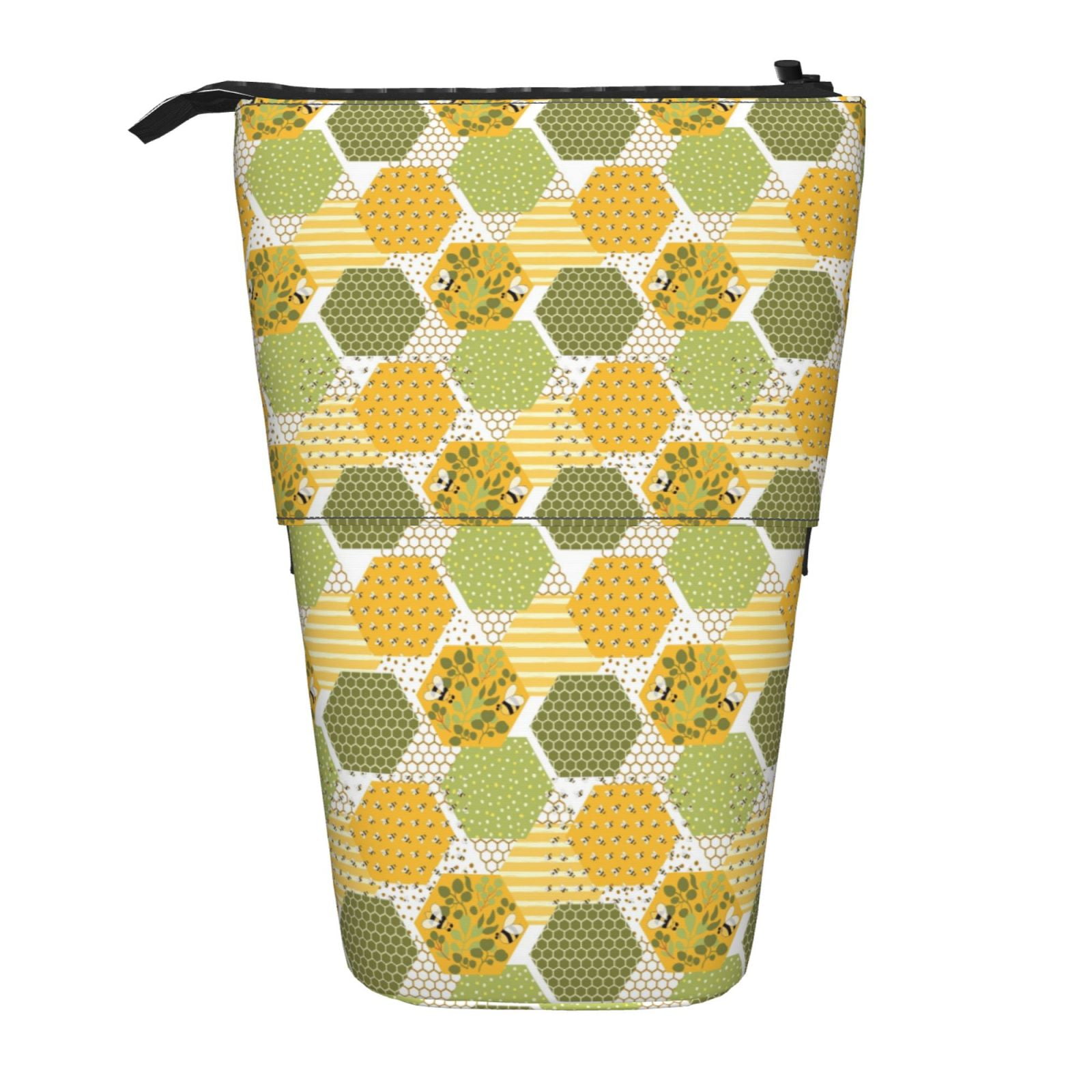 Tebeau Bee honey Print Telescopic Pencil Bag Pen Holder Pop Up ...