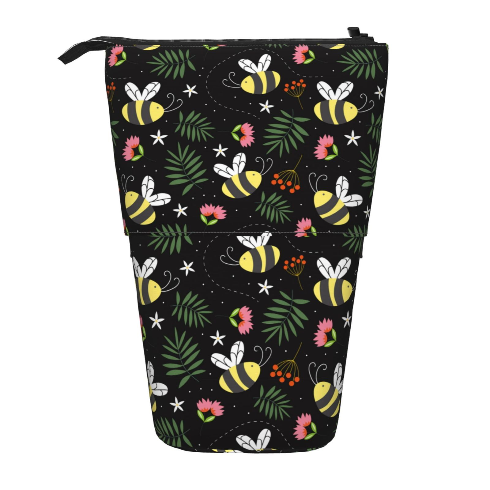 Tebeau Bees Print Telescopic Pencil Bag Pen Holder Pop Up Stationery ...