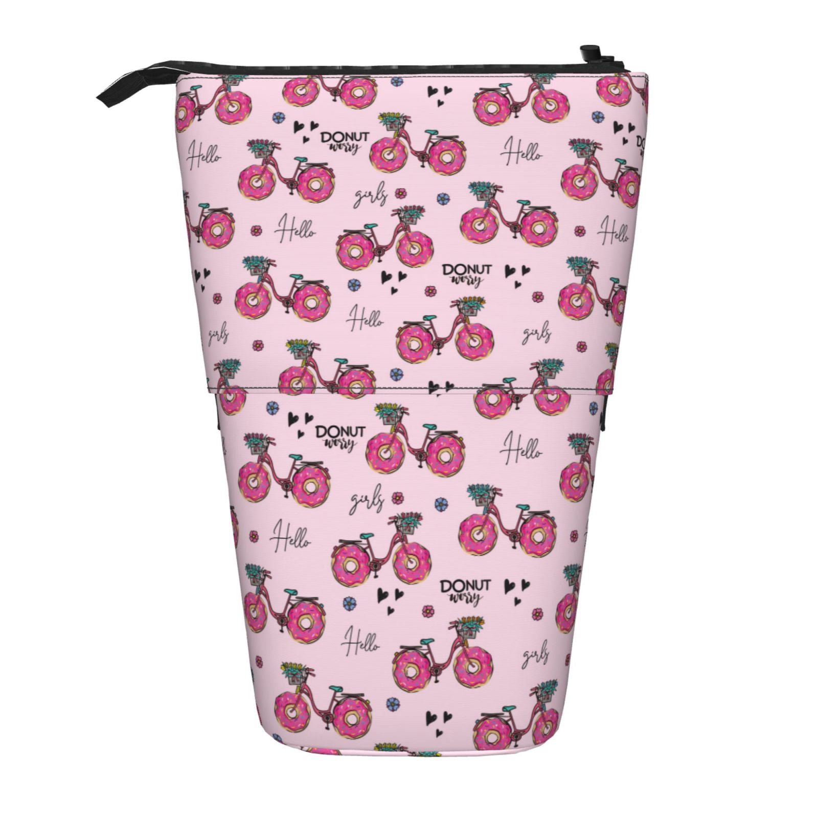 Tebeau Bike with Donut Wheels Print Telescopic Pencil Bag Pen Holder ...