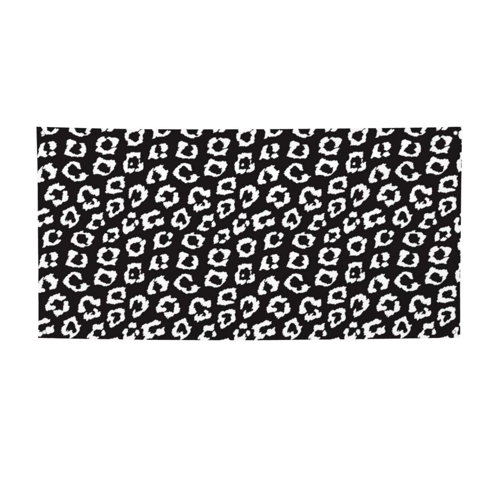 Tebeau Black Leopard Print Banner Backdrop Banner for Outdoor and ...