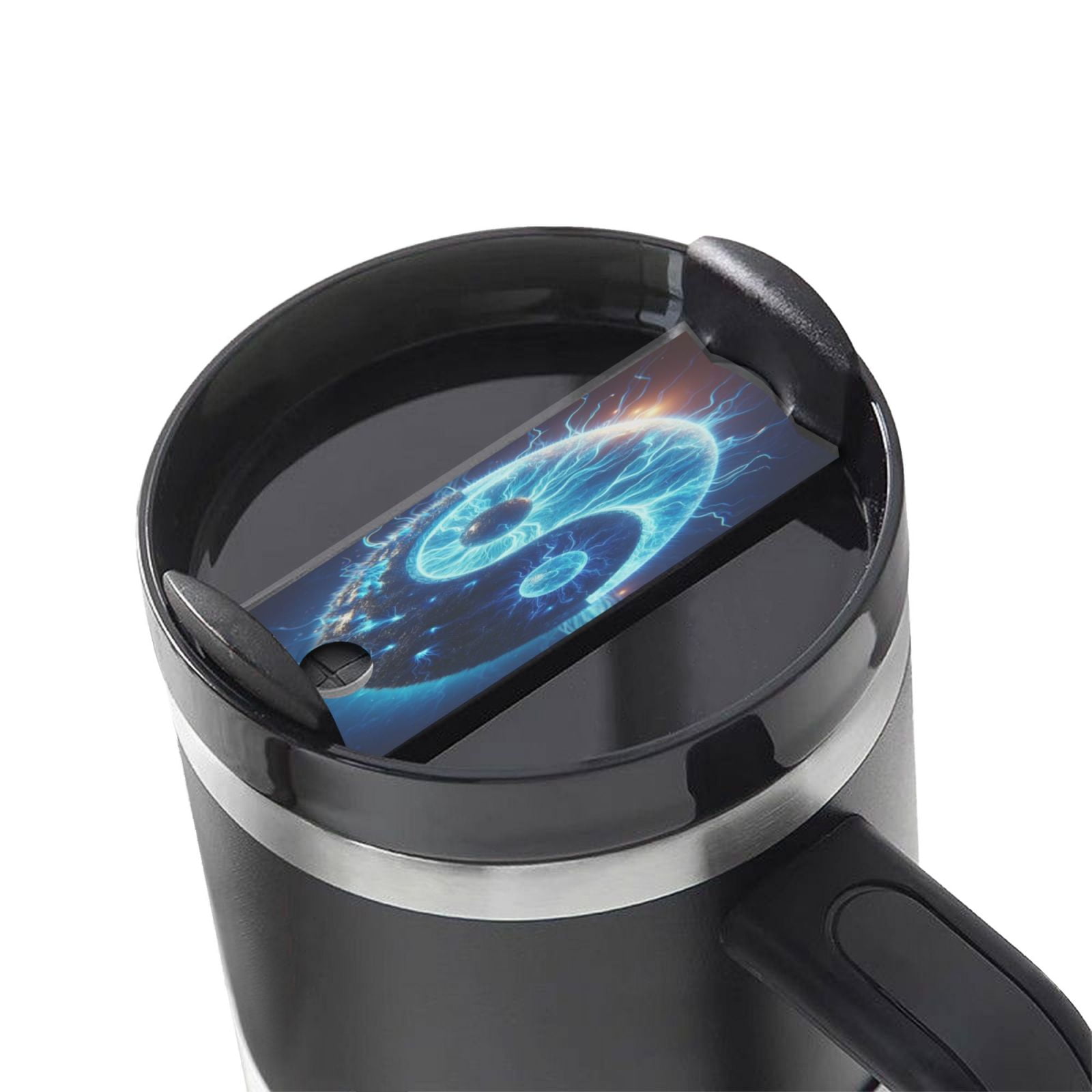 Tebeau Blue Yin And Yang Print Name Plate Stanley Cups,12 PCS Acrylic ...