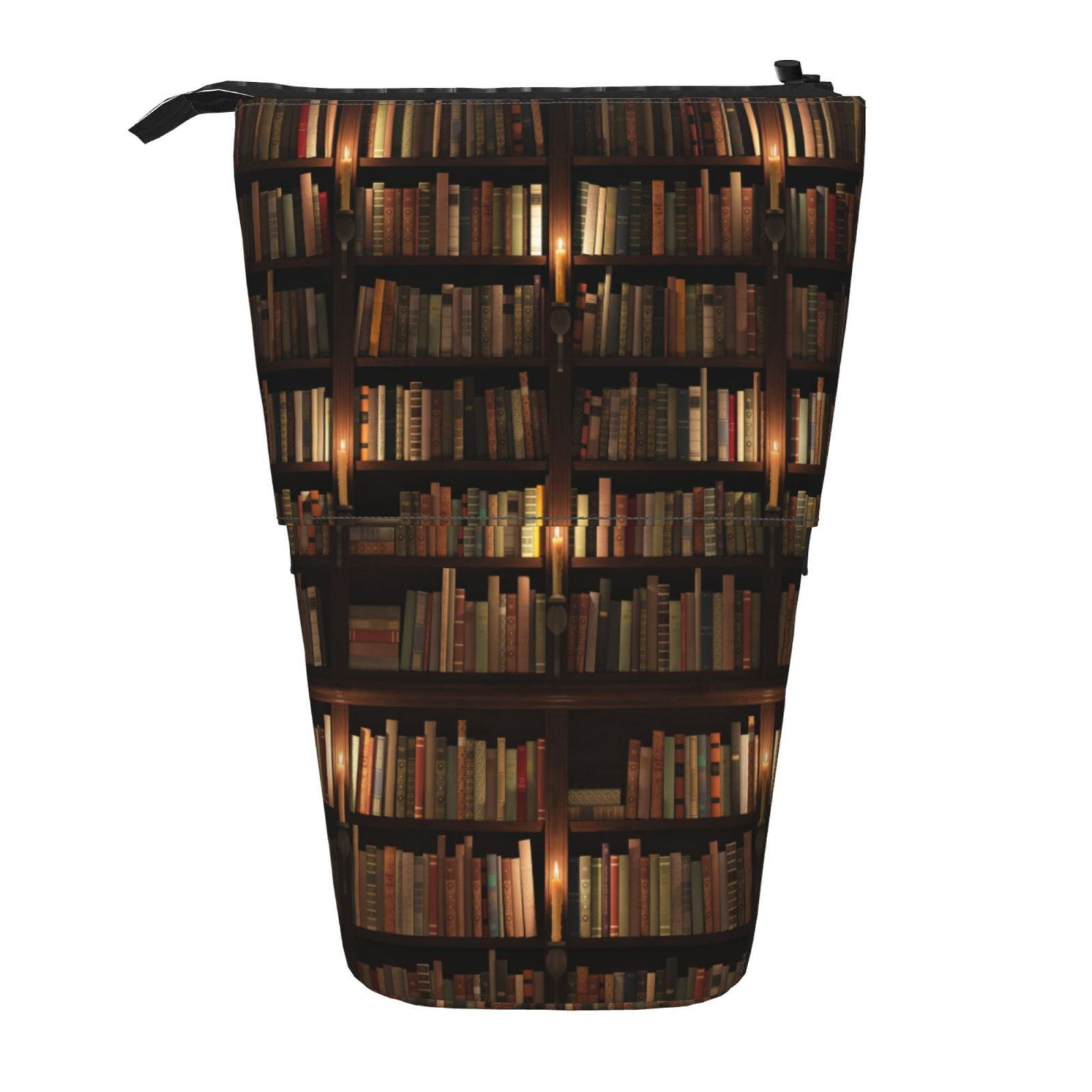 Tebeau Bookshelves Print Telescopic Pencil Bag Pen Holder Pop Up ...