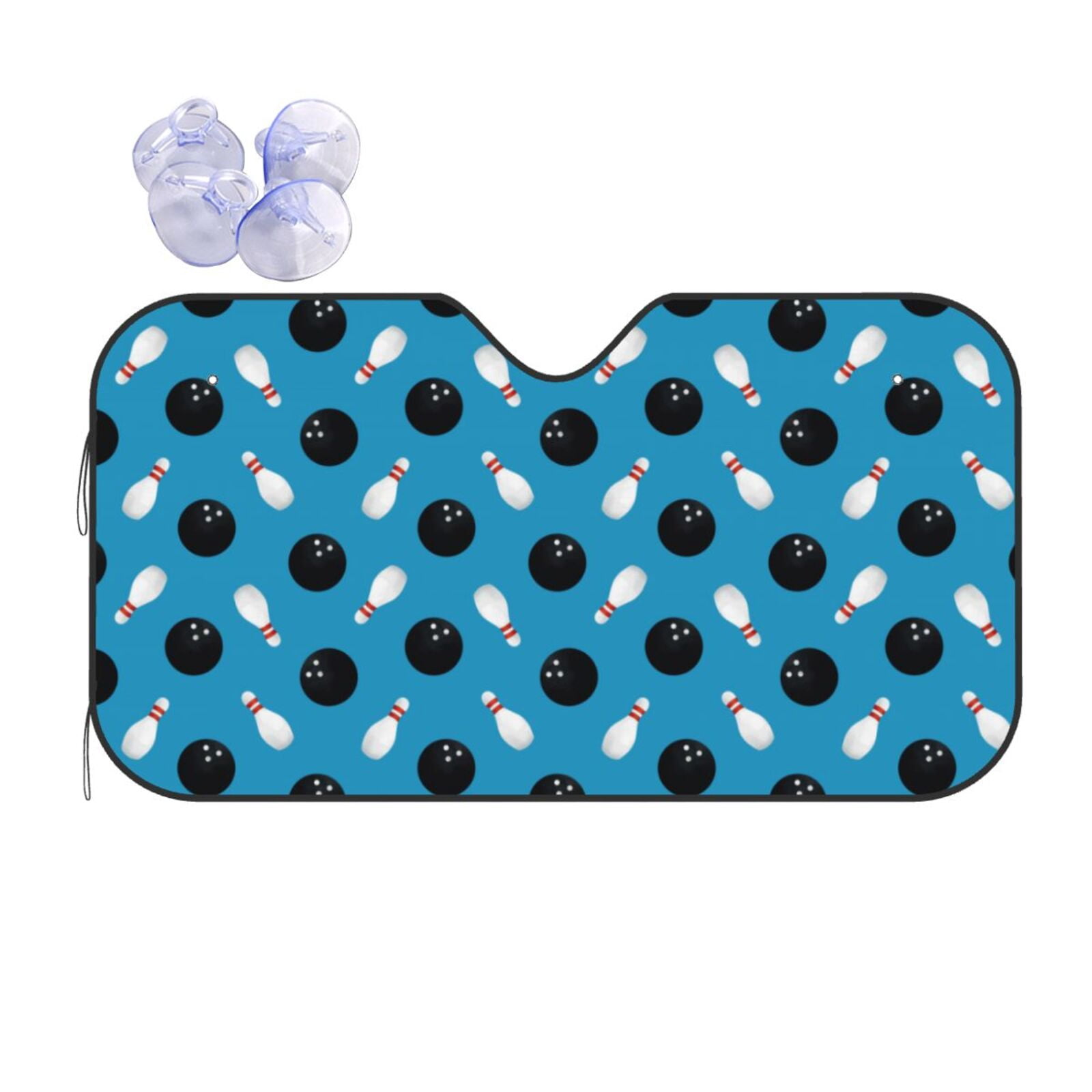 Tebeau Bowling Balls Print Foldable Car Windshield Sun Shades Universal ...