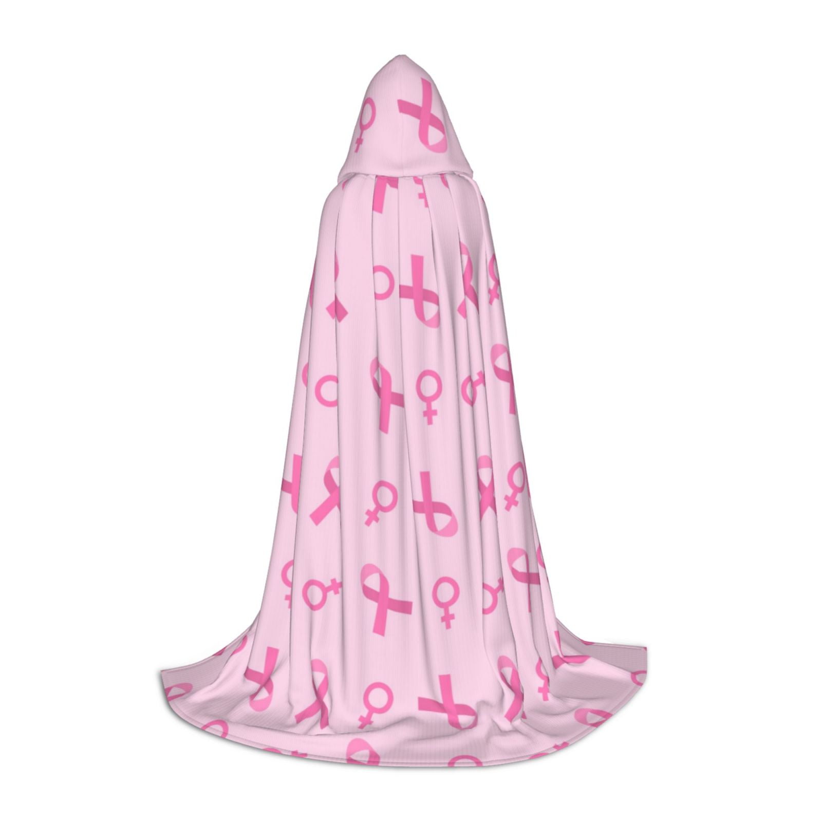 Tebeau Breast Cancer Awareness 1 Print Hooded Cape For Teenagers Long ...