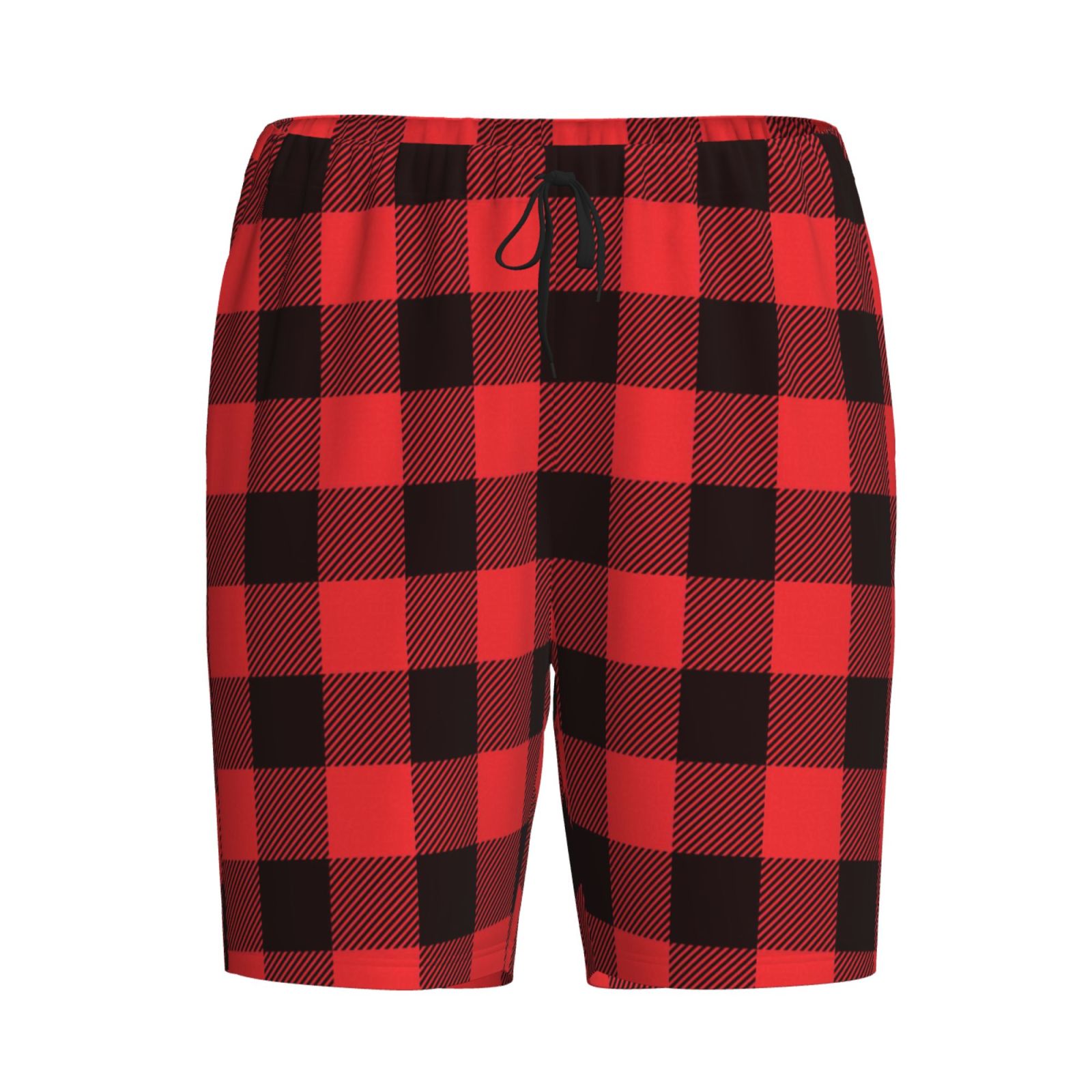 Tebeau Buffalo Plaid Red Black for Men's Pajama Bottoms,Ultra-Soft ...