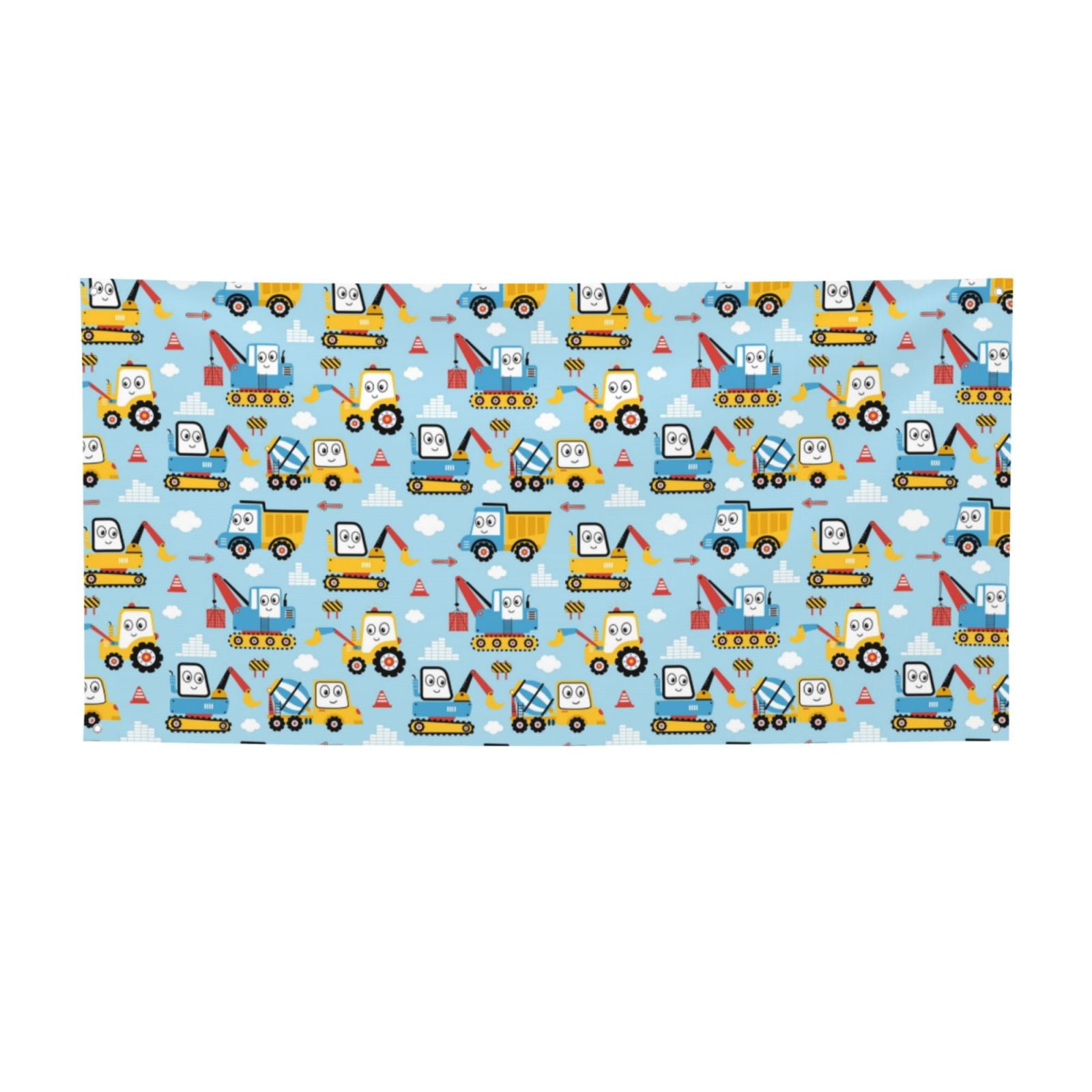 Tebeau Building Truck Print Banner Backdrop Banner for Outdoor and ...