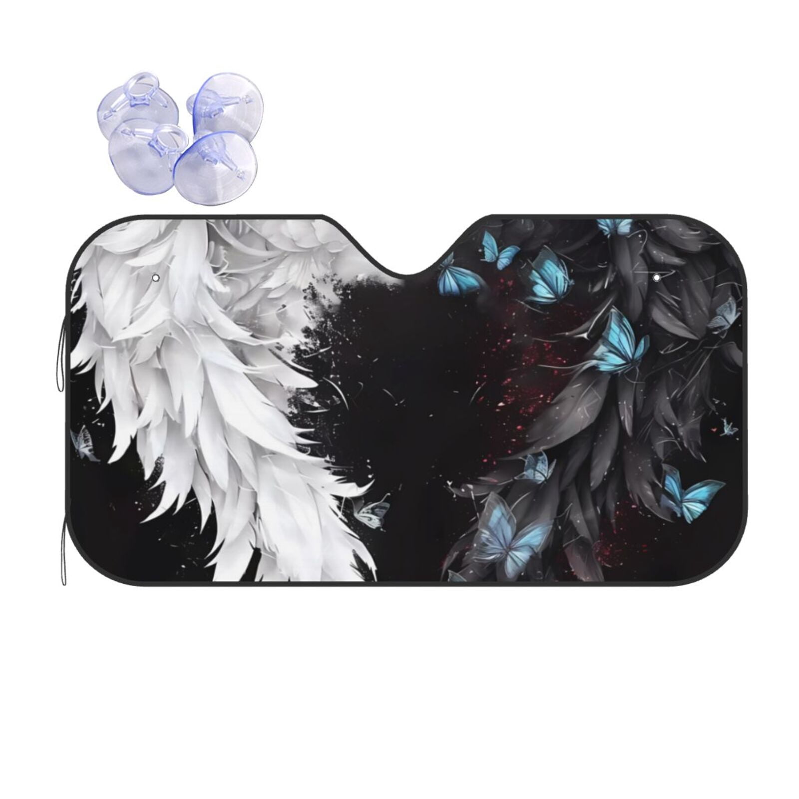 Tebeau Butterfly Angel Wings Art Print Foldable Car Windshield Sun ...