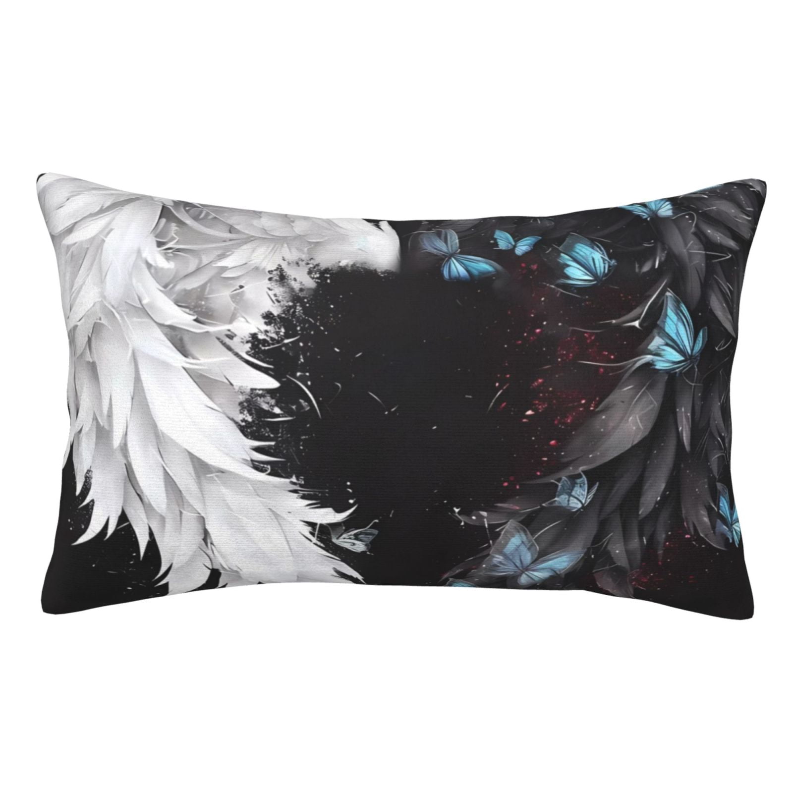 Tebeau Butterfly Angel Wings Art Print Pillow Cases, Plush Shaggy Ultra ...