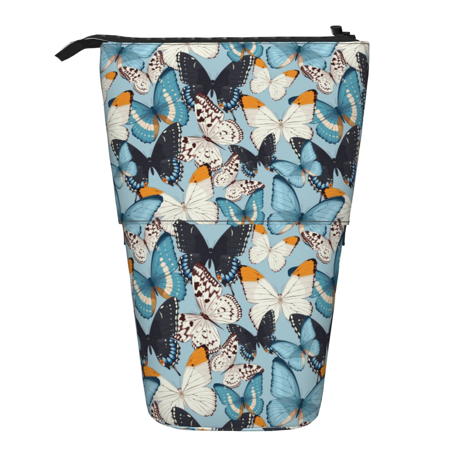 Tebeau Butterflys Print Telescopic Pencil Bag Pen Holder Pop Up ...