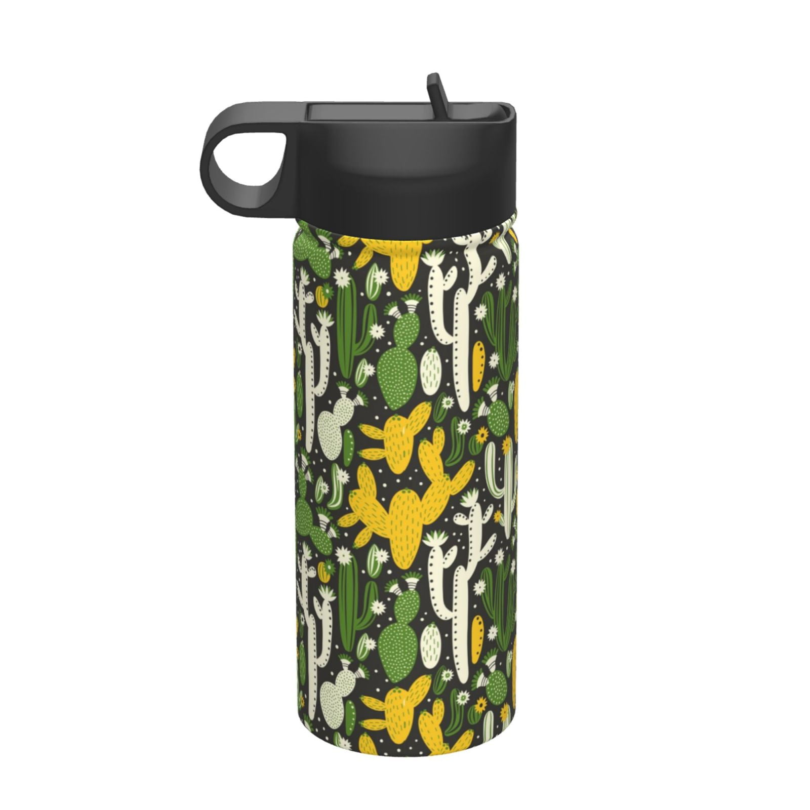 Tebeau Cactus 4 Print Vacuum Insulated Water Bottle, 18 oz Stainless ...