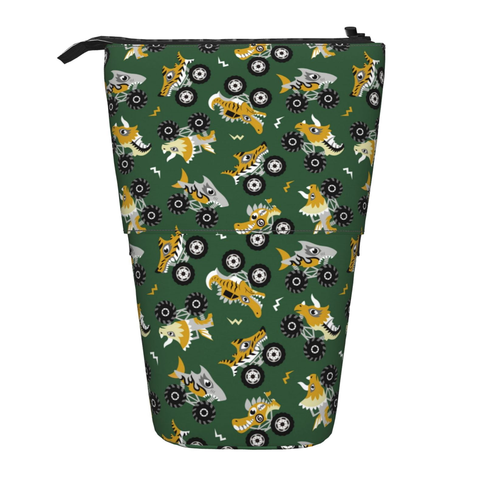 Tebeau Cartoon Car Print Telescopic Pencil Bag Pen Holder Pop Up ...
