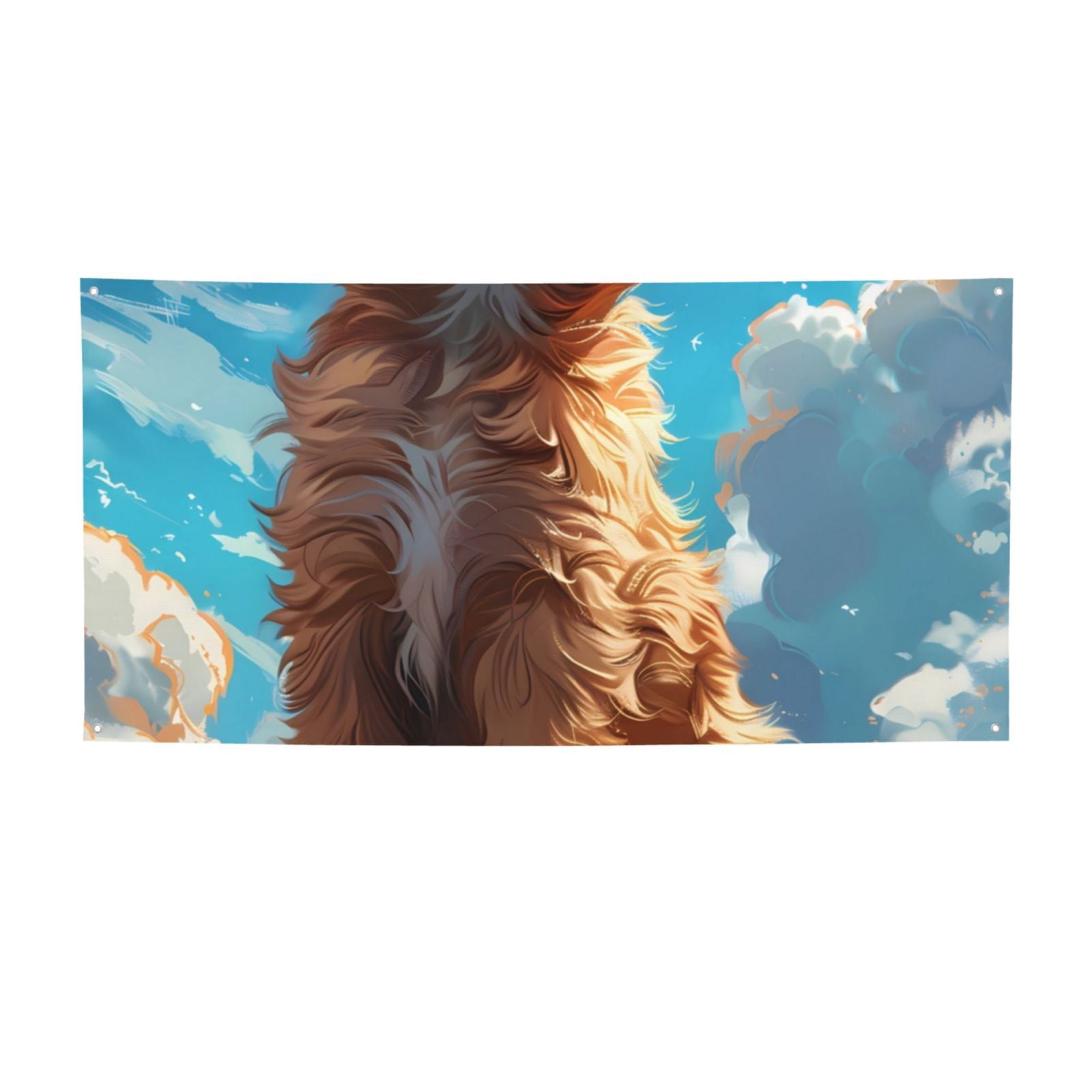 Tebeau Cartoon Cloud Puppy Print Banner Backdrop Banner for Outdoor and ...