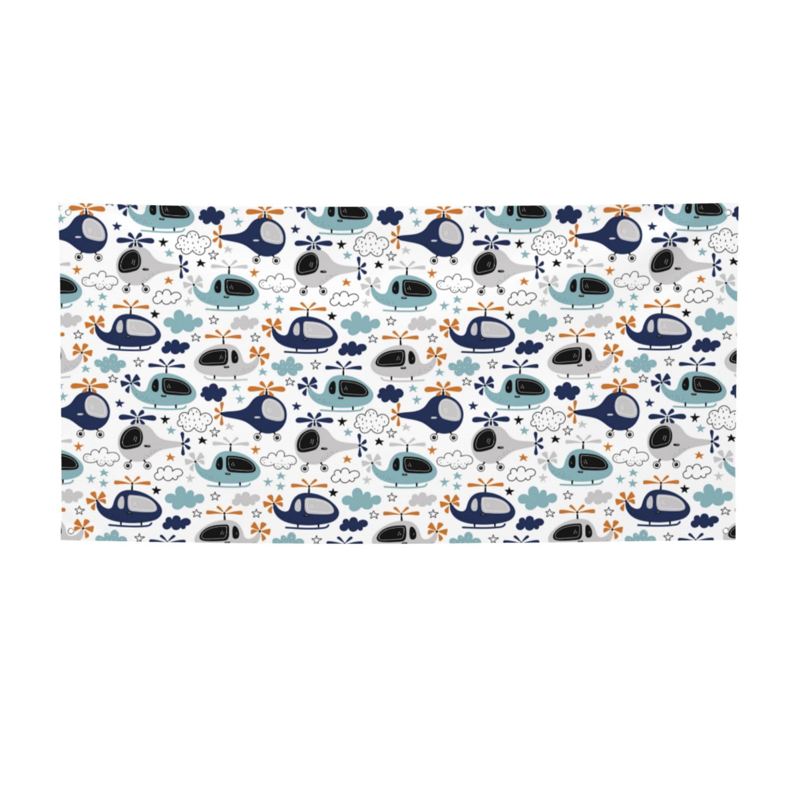 Tebeau Cartoon Helicopters Print Banner Backdrop Banner for Outdoor and ...