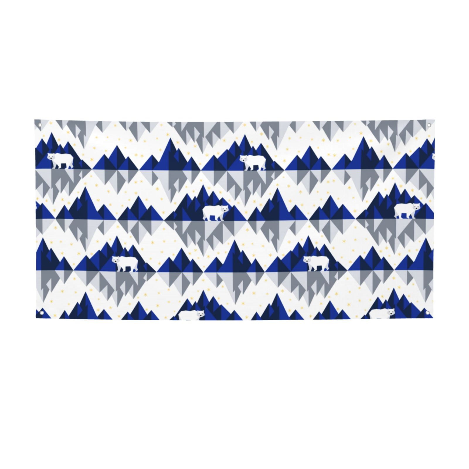 Tebeau Cartoon Iceberg Polar Bear Print Banner Backdrop Banner for ...