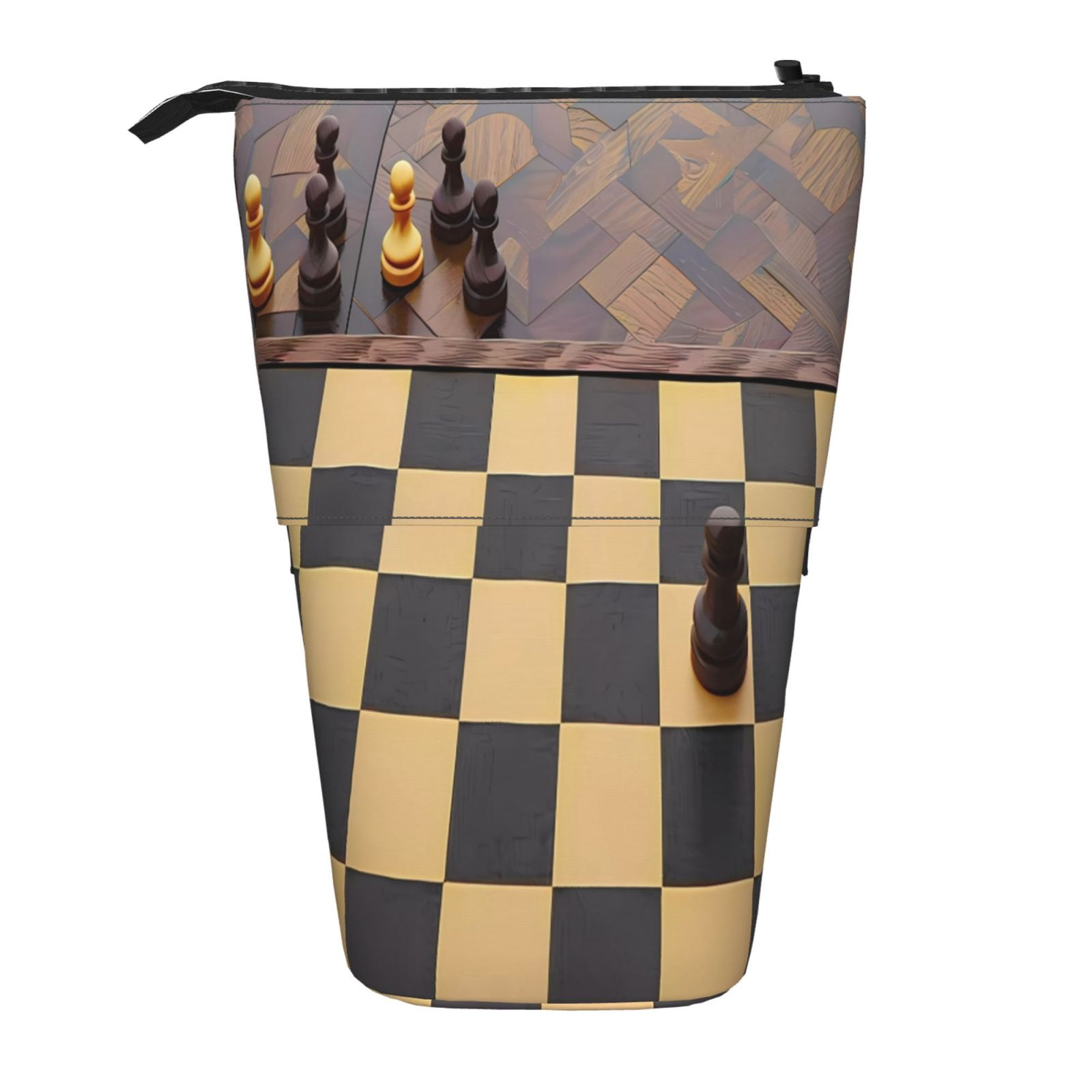 Tebeau Chess Board With Pawns Print Telescopic Pencil Bag Pen Holder ...