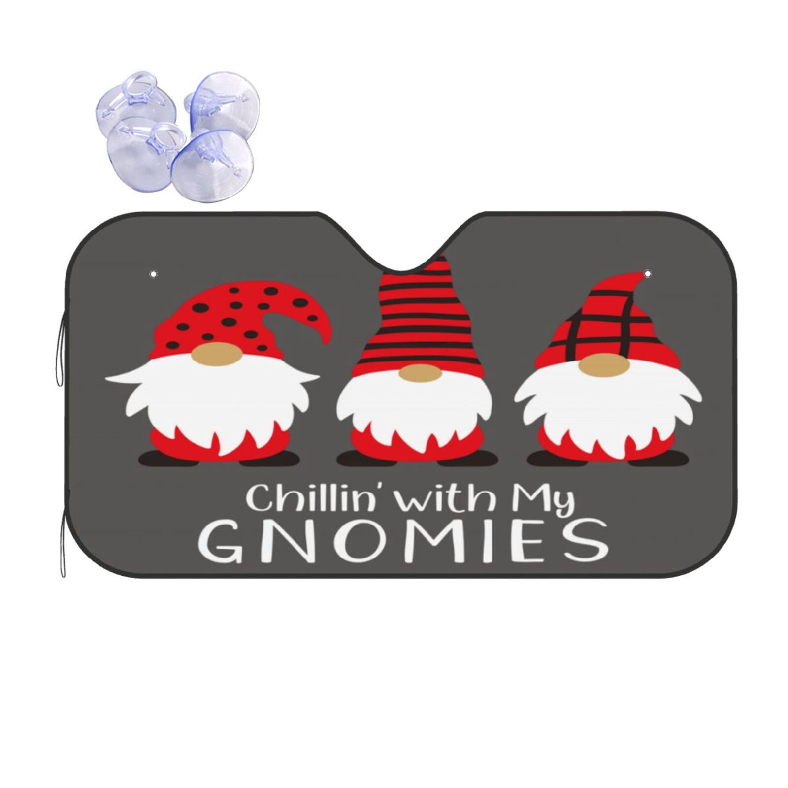 Tebeau Chillin with My Gonme Print Foldable Car Windshield Sun Shades ...