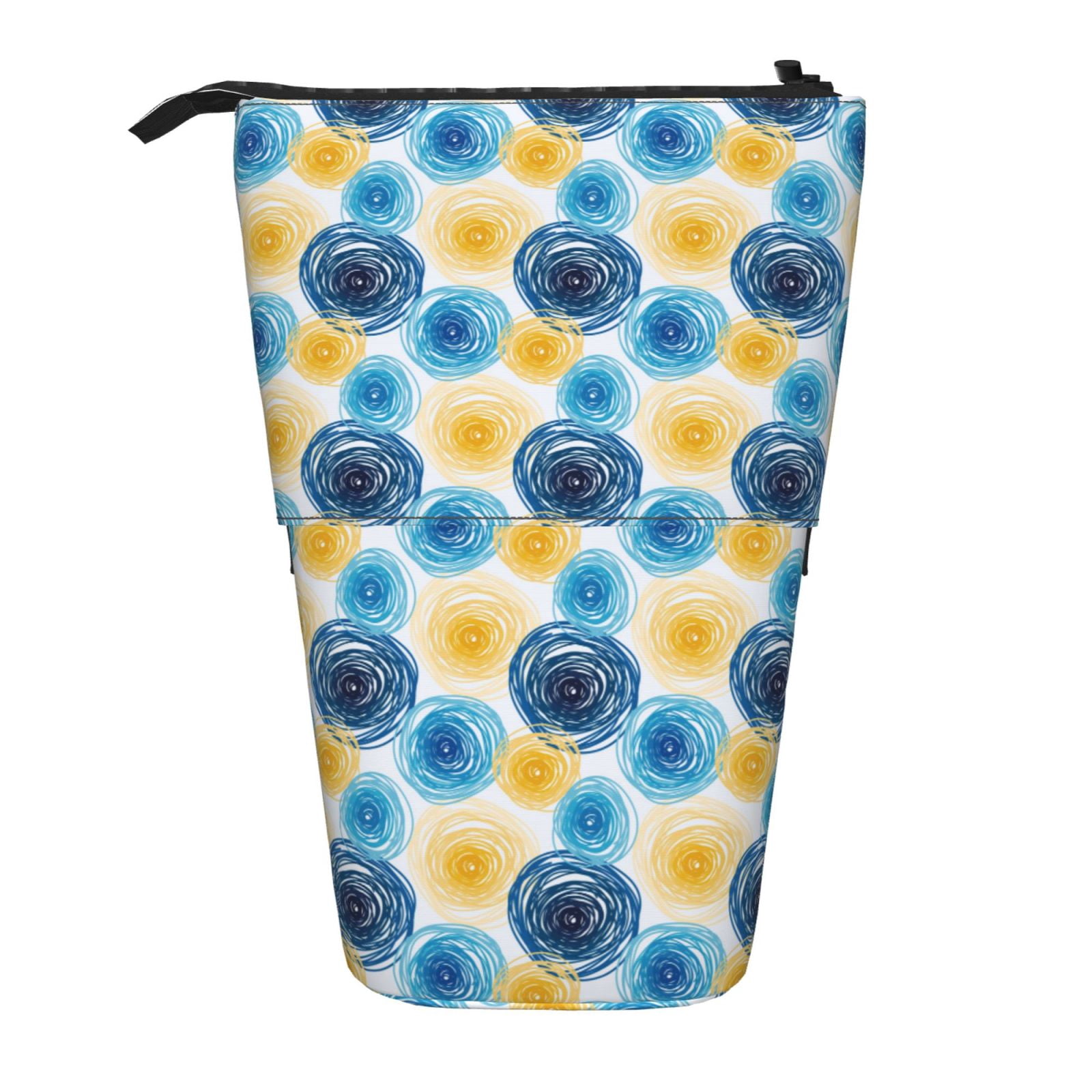 Tebeau Circular Print Telescopic Pencil Bag Pen Holder Pop Up ...