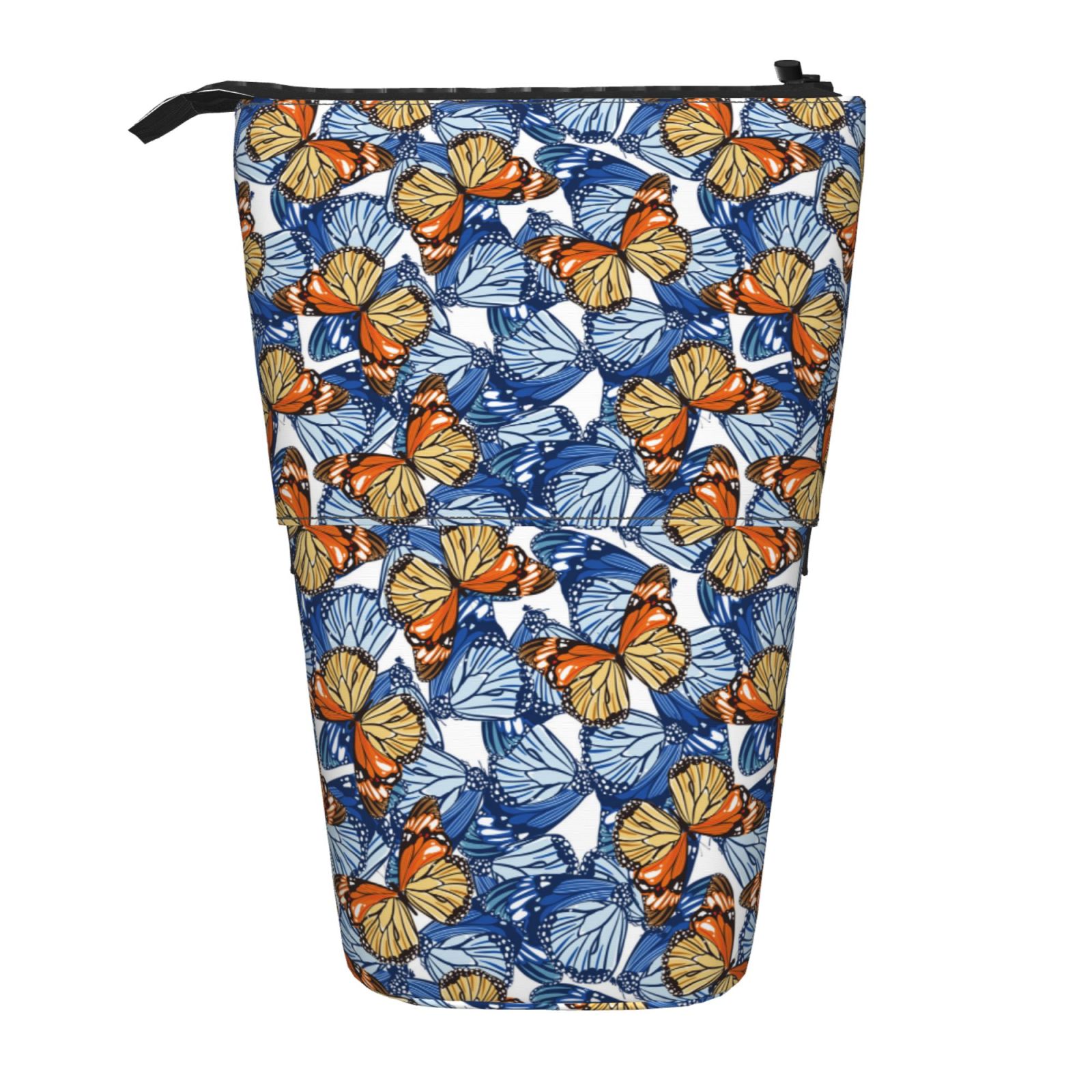 Tebeau Colorful Butterfly1 Print Telescopic Pencil Bag Pen Holder Pop ...