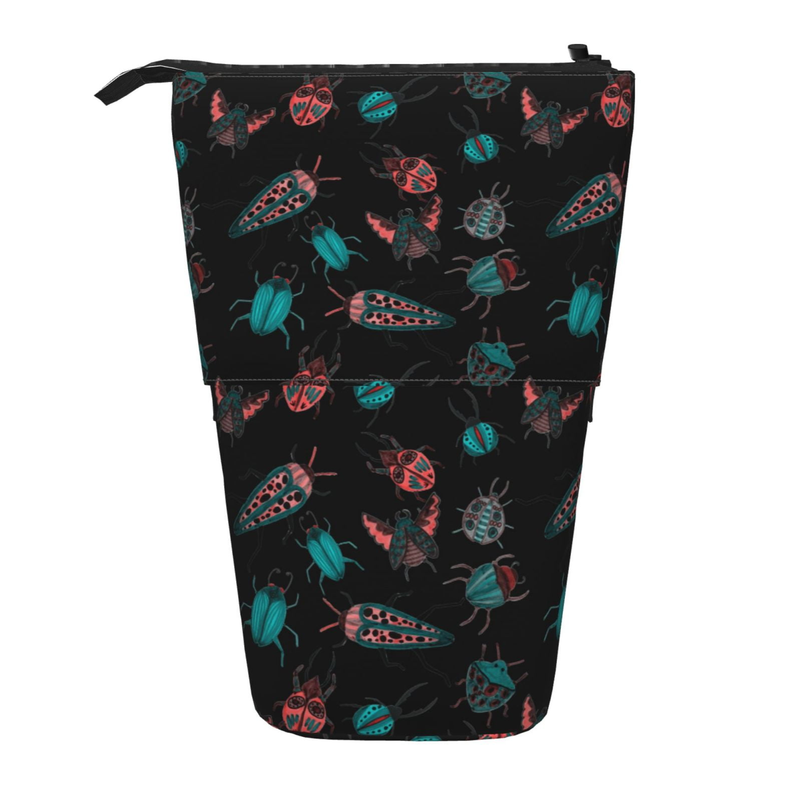 Tebeau Colorful Insect Print Telescopic Pencil Bag Pen Holder Pop Up ...
