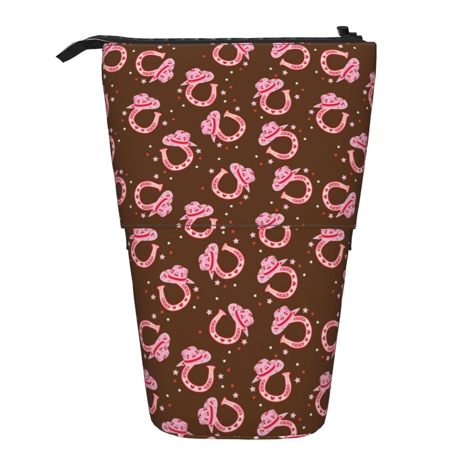 Tebeau Cool Cowgirl Print Telescopic Pencil Bag Pen Holder Pop Up ...