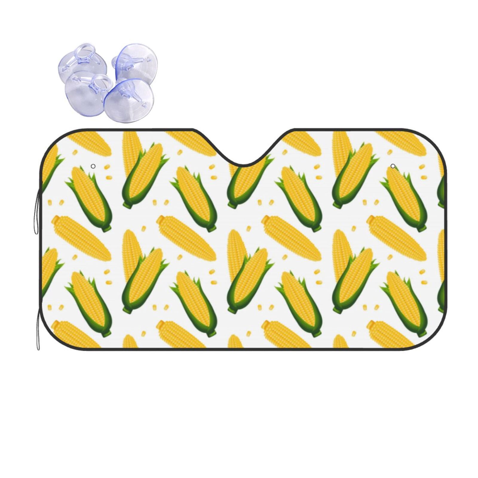 Tebeau Corn On The Cob Print Foldable Car Windshield Sun Shades ...