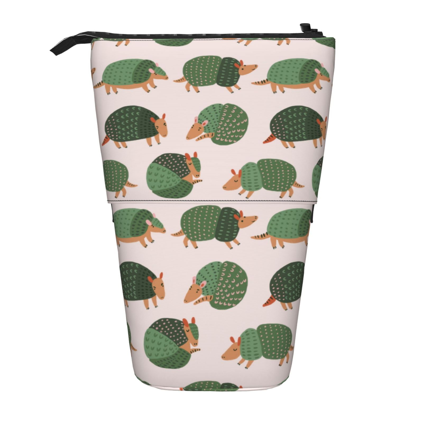 Tebeau Cute Armadillo Print Telescopic Pencil Bag Pen Holder Pop Up ...