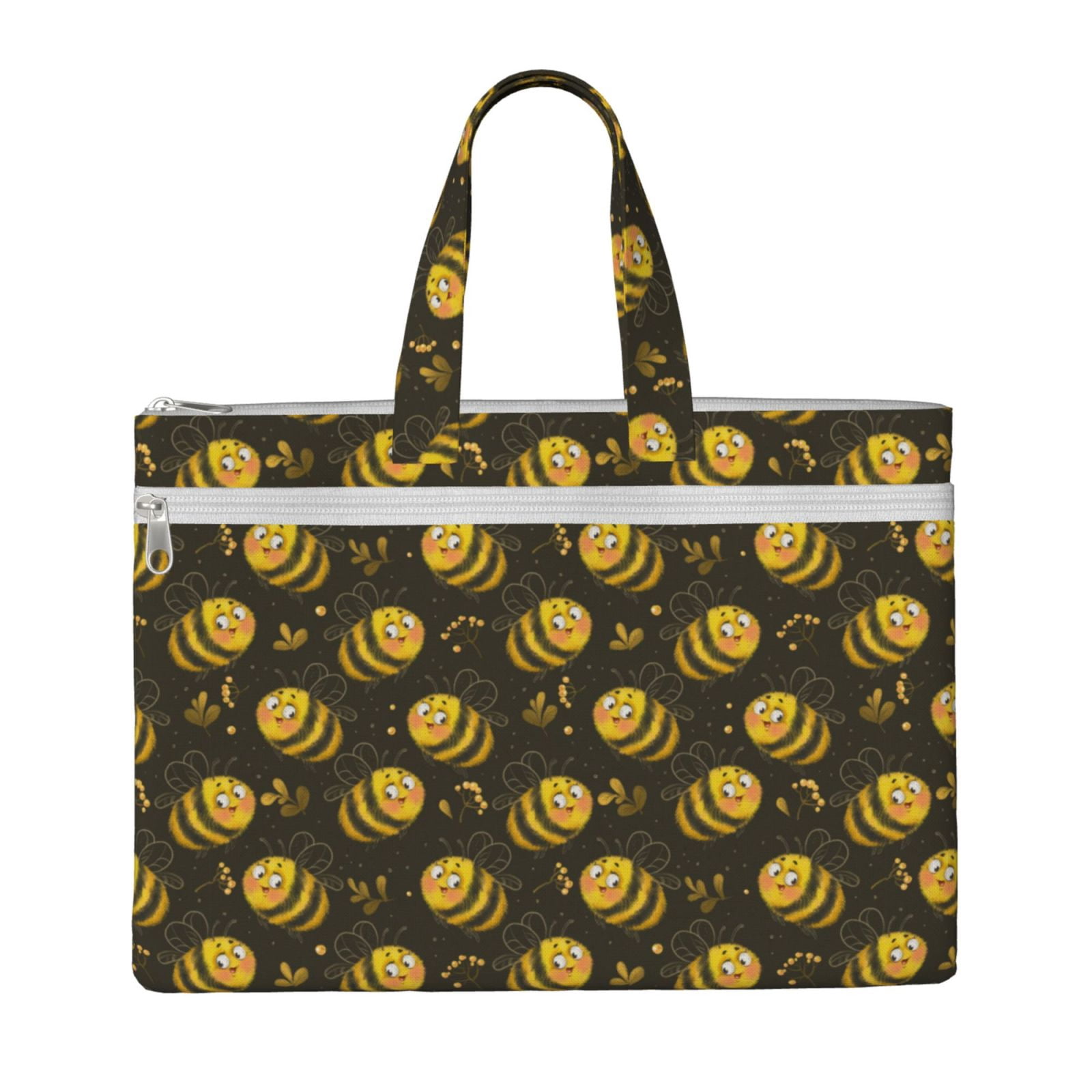 Tebeau Cute Cartoon Bees Print Laptop Sleeve, Durable Briefcase ...