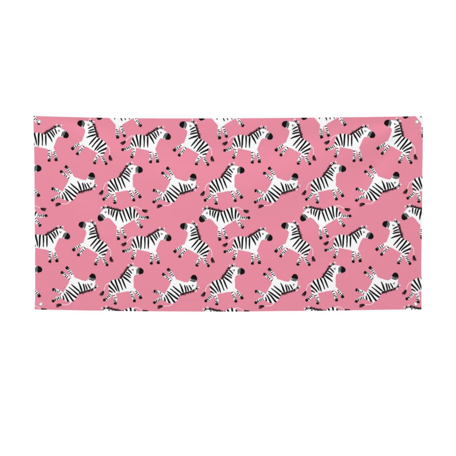 Tebeau Cute Cartoon Zebra Print Banner Backdrop Banner for Outdoor and ...